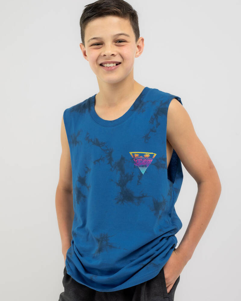Shop Skylark Boys' Into The Sun Muscle In Bright Blue - Fast Shipping ...