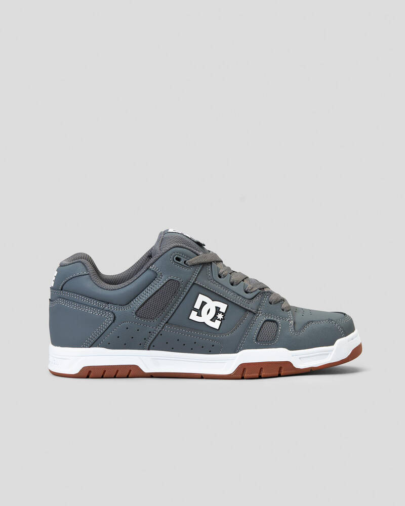 Shop DC Shoes Stag Shoes In Grey/gum - Fast Shipping & Easy Returns ...