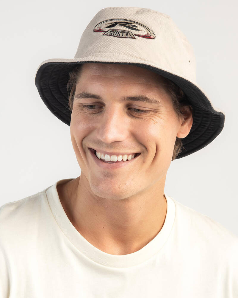 Shop Rusty Haze Reversible Bucket Hat In Oatmeal - Fast Shipping & Easy ...