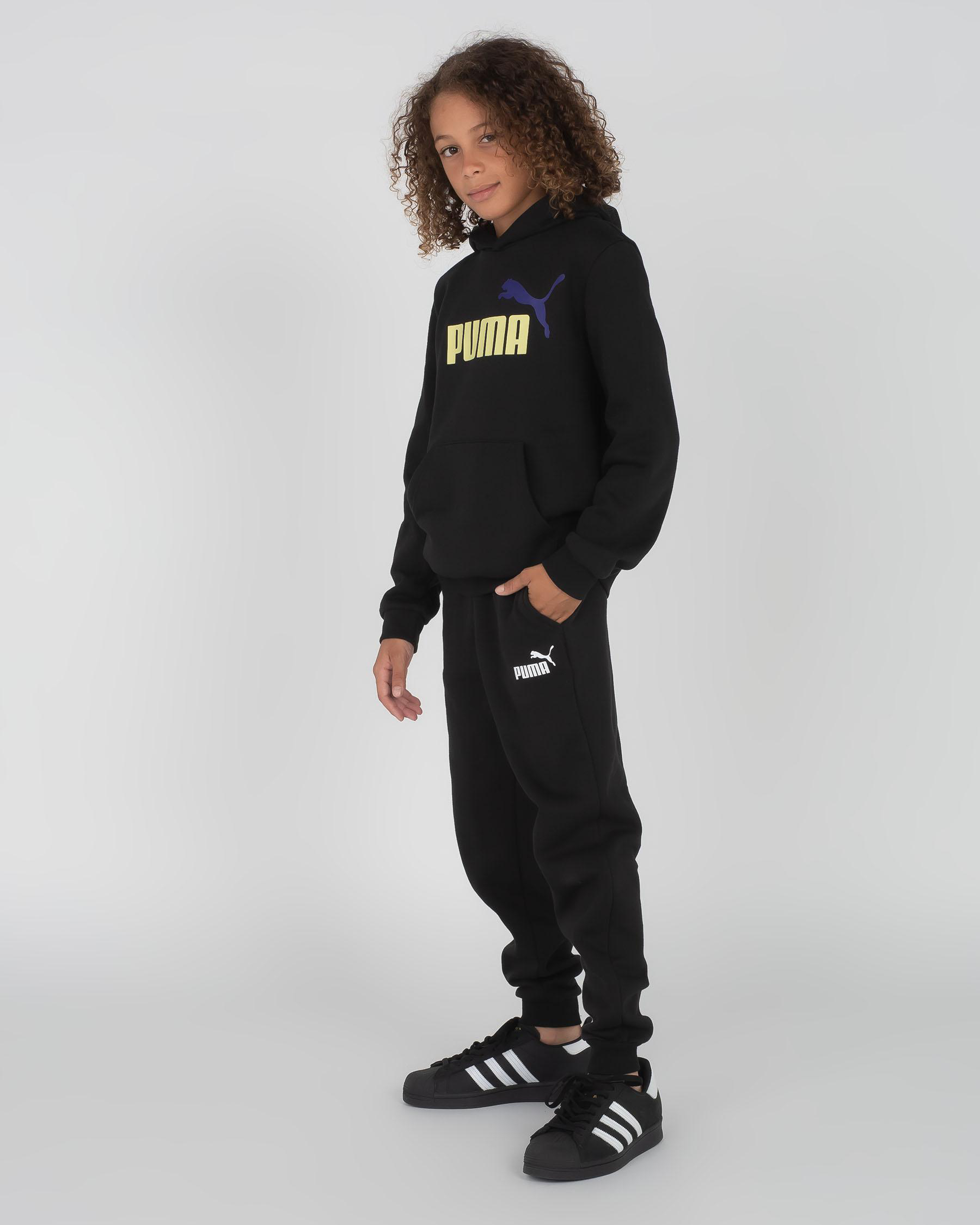 Shop Puma Boys' ESS Logo Track Pants In Puma Black - Fast Shipping ...