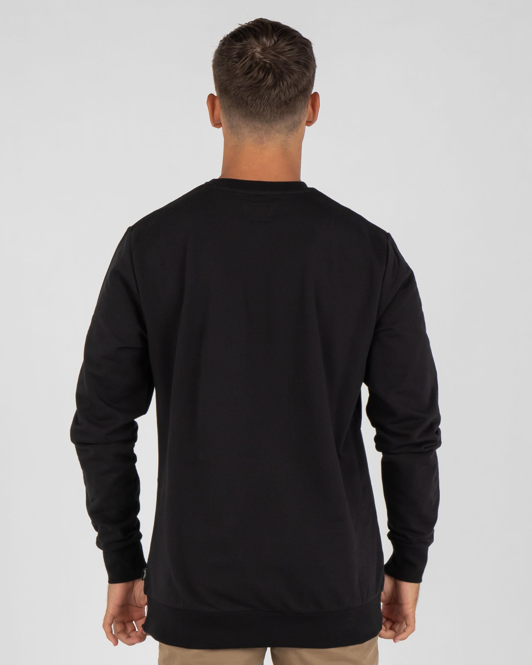 Shop Billabong Smitty Crew Neck Sweatshirt In Black - Fast Shipping ...