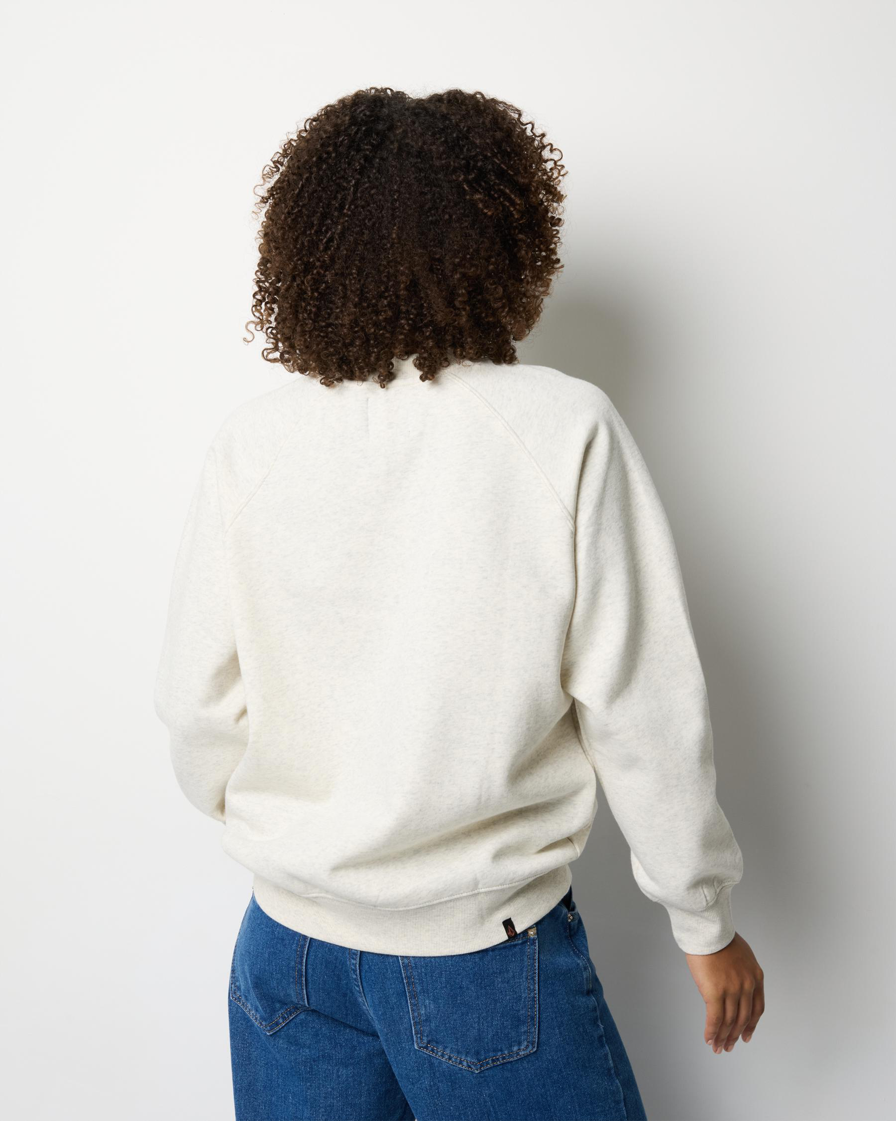 Shop Volcom Get More II Crewneck Sweatshirt In Oat Marle - Fast ...