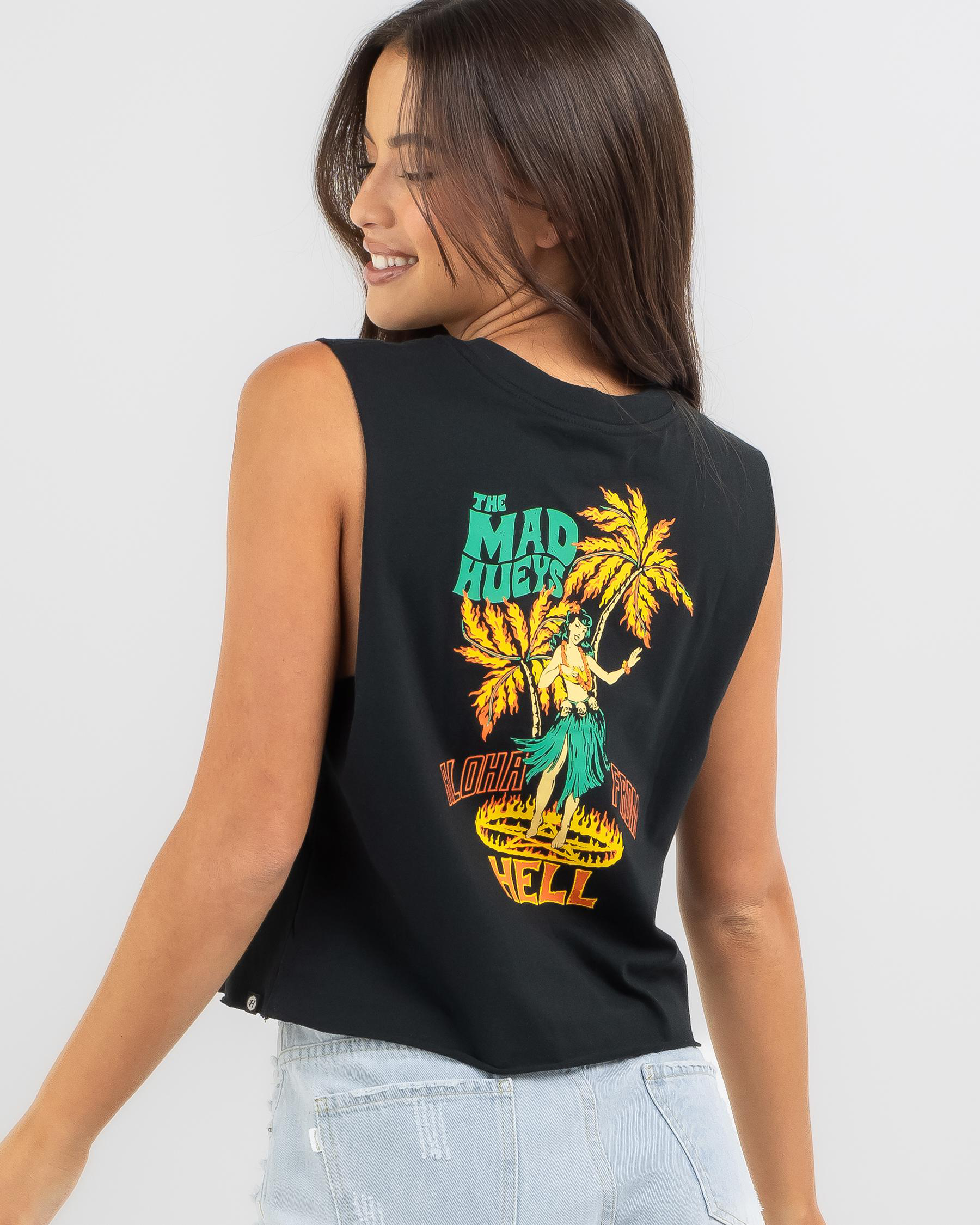 Shop The Mad Hueys Aloha From Hell Tank In Black - Fast Shipping & Easy Returns - City Beach ...