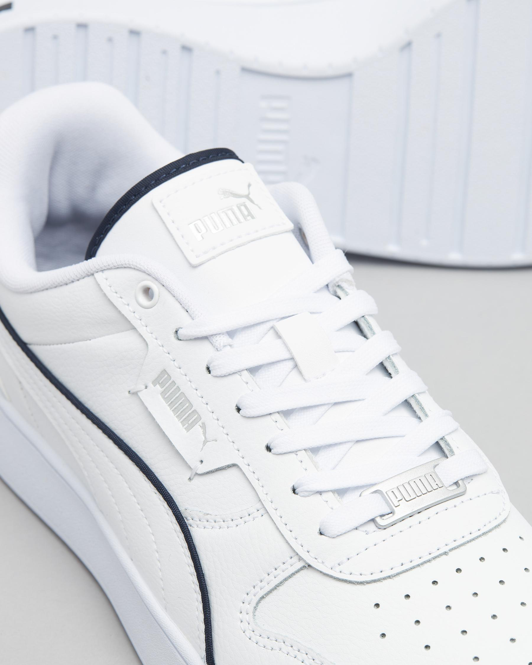 Shop Puma Caven Dime Shoes In Puma White-puma White-puma Sil - Fast ...