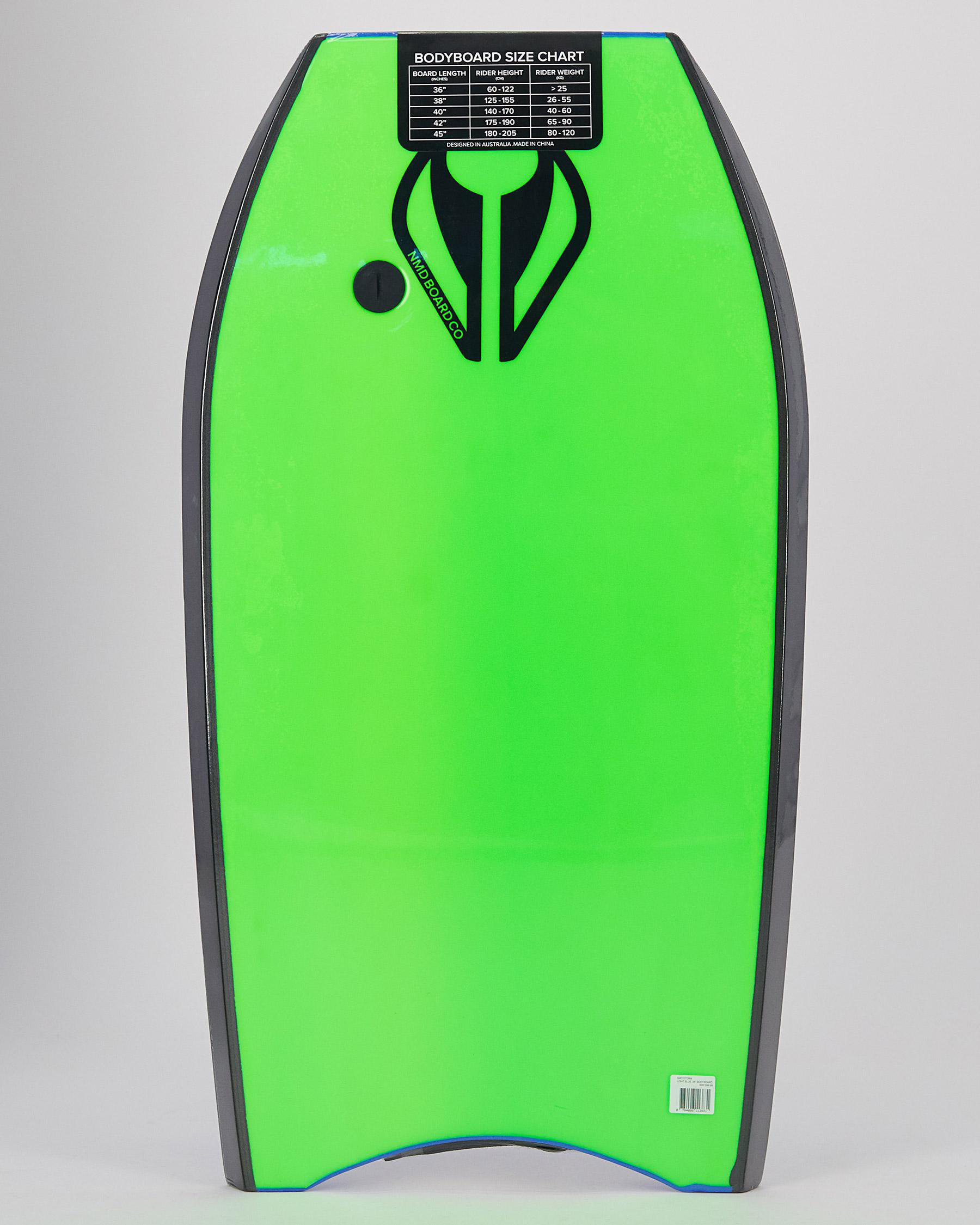 Shop NMD Storm 36" Bodyboard In Light Blue/fluro Green - Fast Shipping ...