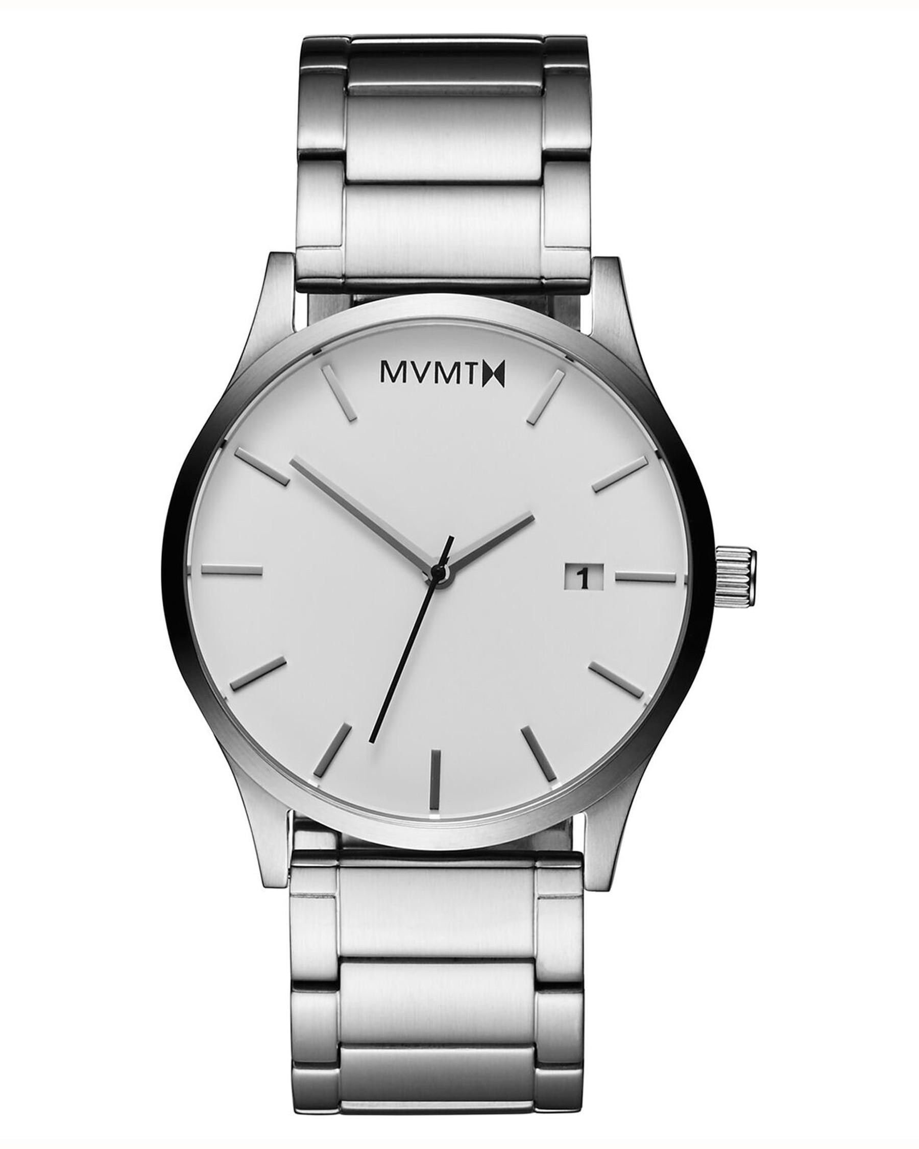 Mvmt Watches Classic Watch In White/ Silver | City Beach Australia
