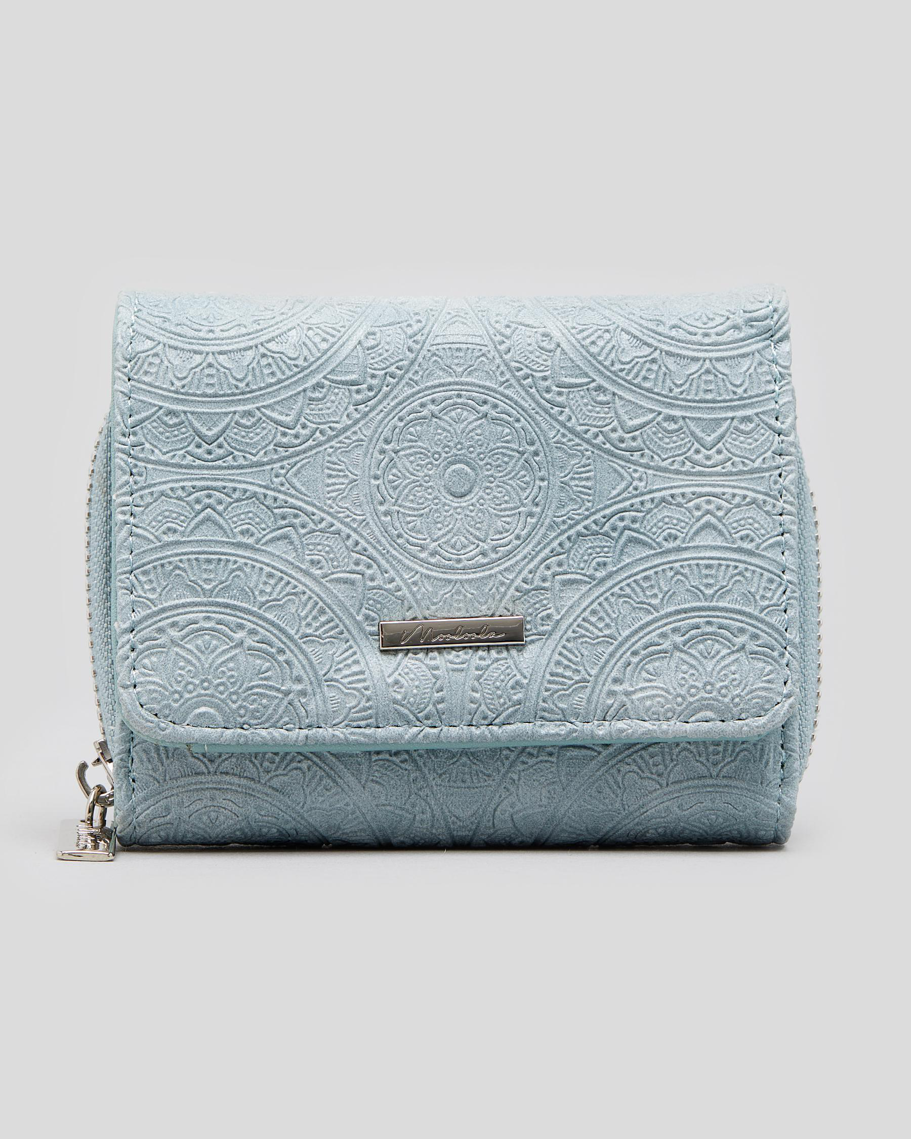 Shop Mooloola Ella Mae Wallet In Cornflower Blue/silver - Fast Shipping ...