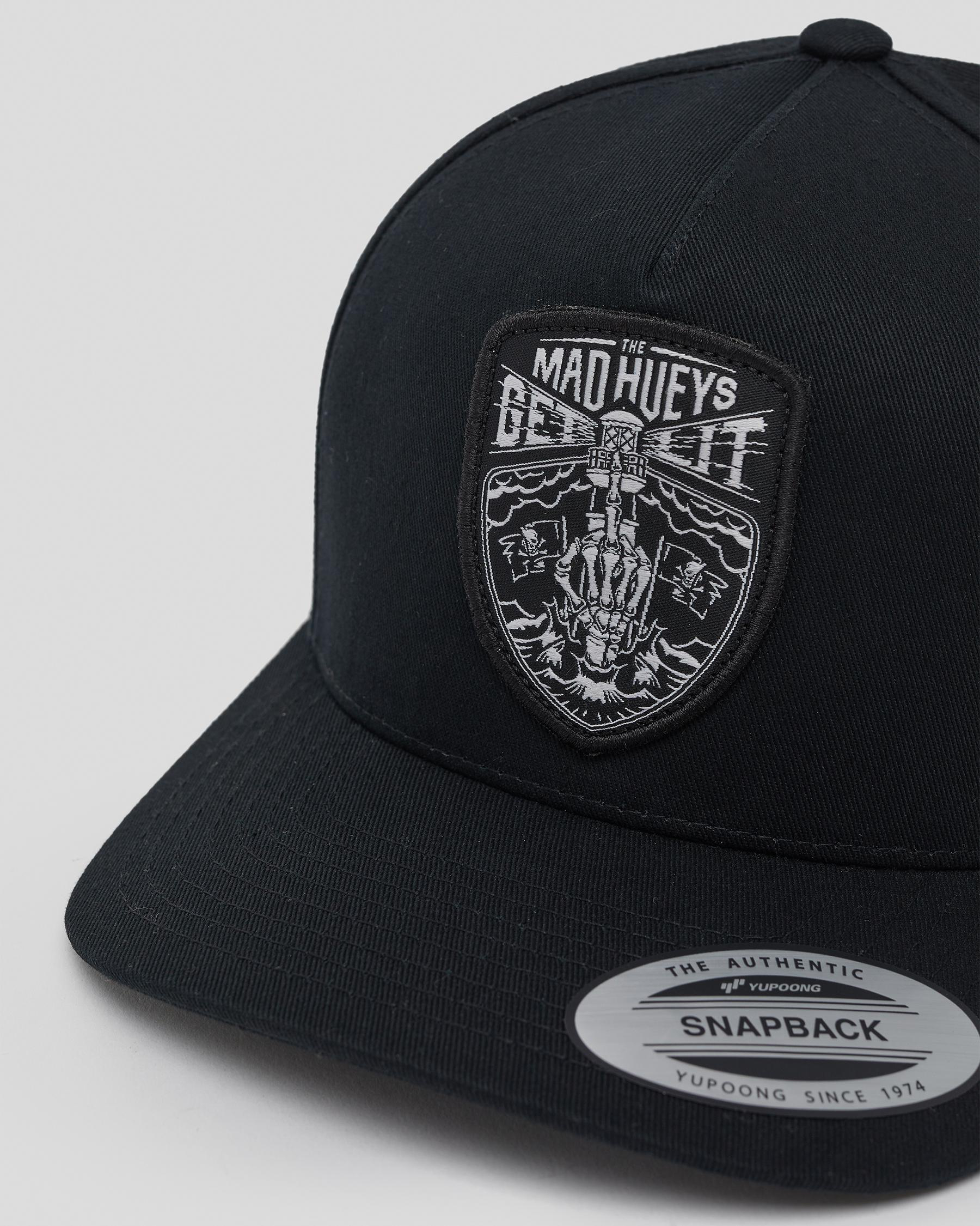 Shop The Mad Hueys It's Lit Snapback Cap In Black - Fast Shipping ...