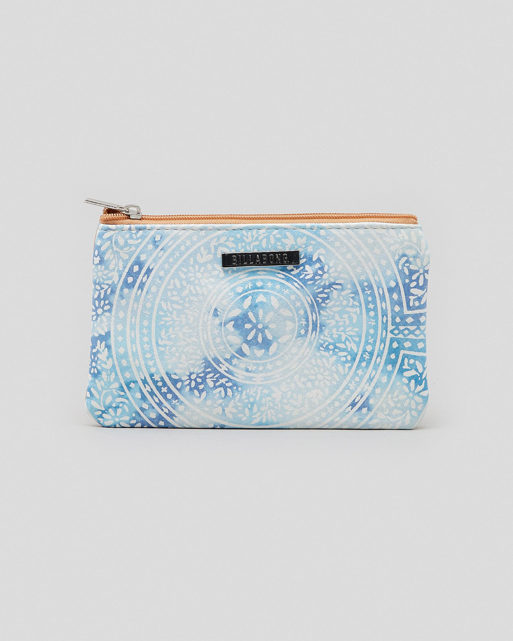 Shop Billabong Maze Coin Purse In Blue - Fast Shipping & Easy Returns ...