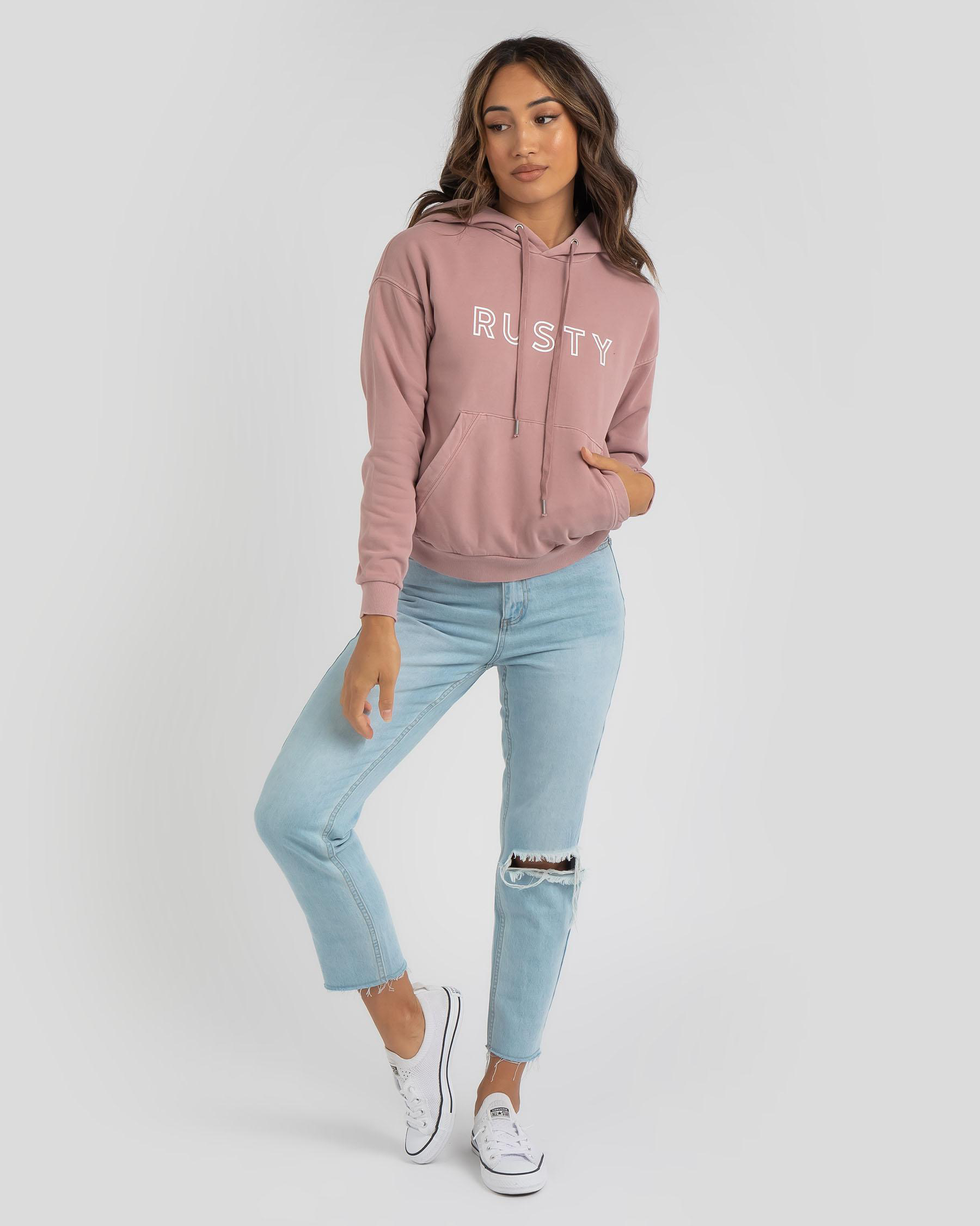 Shop Rusty Essentials Hoodie In Lilac Dusk - Fast Shipping & Easy ...