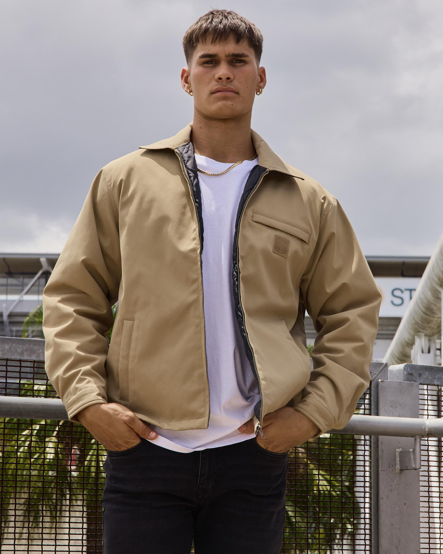 Shop Dexter Gesture Jacket In Tan - Fast Shipping & Easy Returns - City ...