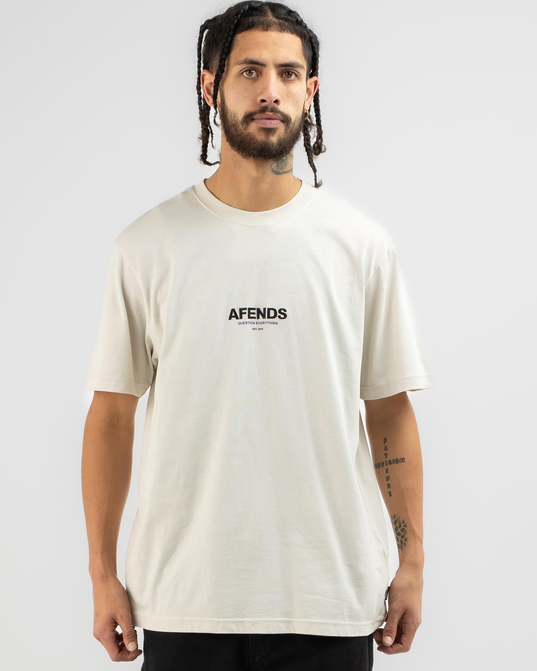 Shop Afends Vinyl T-Shirt In Moon Beam - Fast Shipping & Easy Returns ...