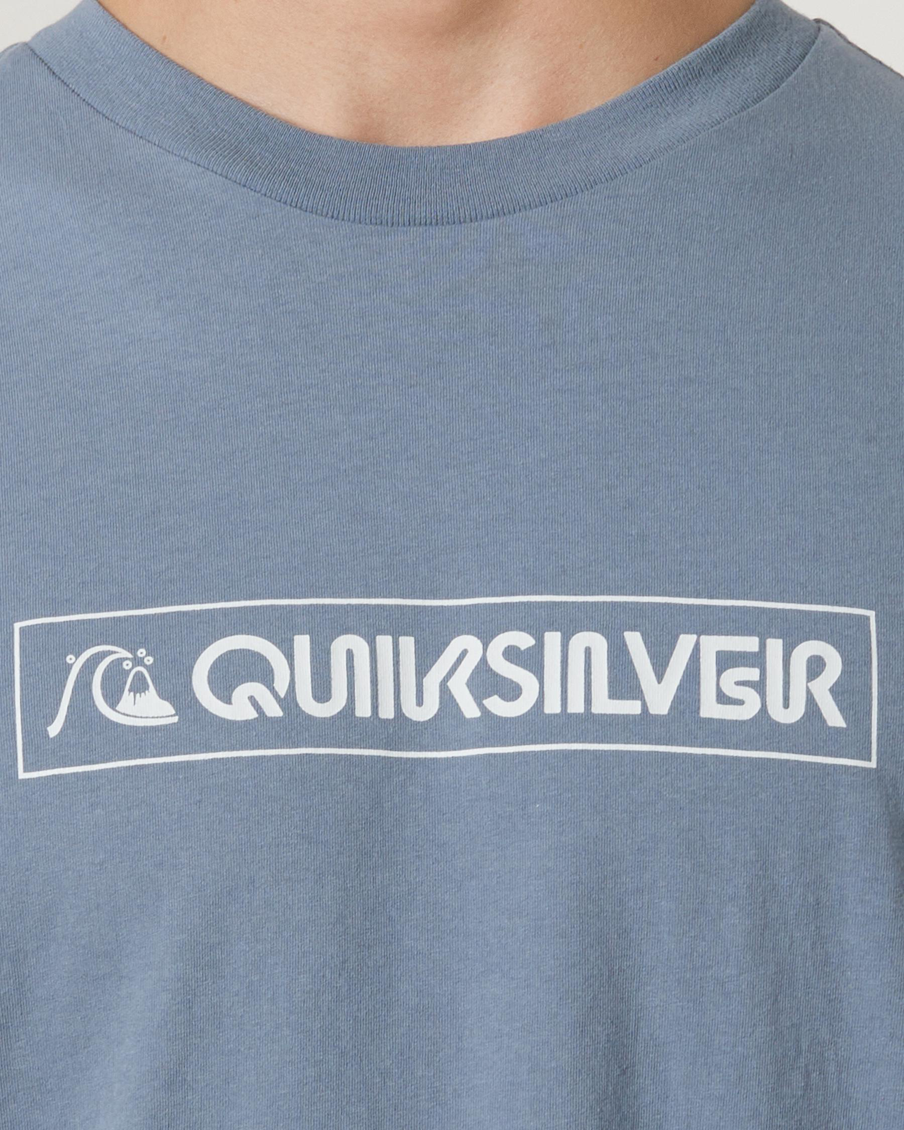 Shop Quiksilver Modern Clicker T-Shirt In Flint Stone - Fast Shipping ...