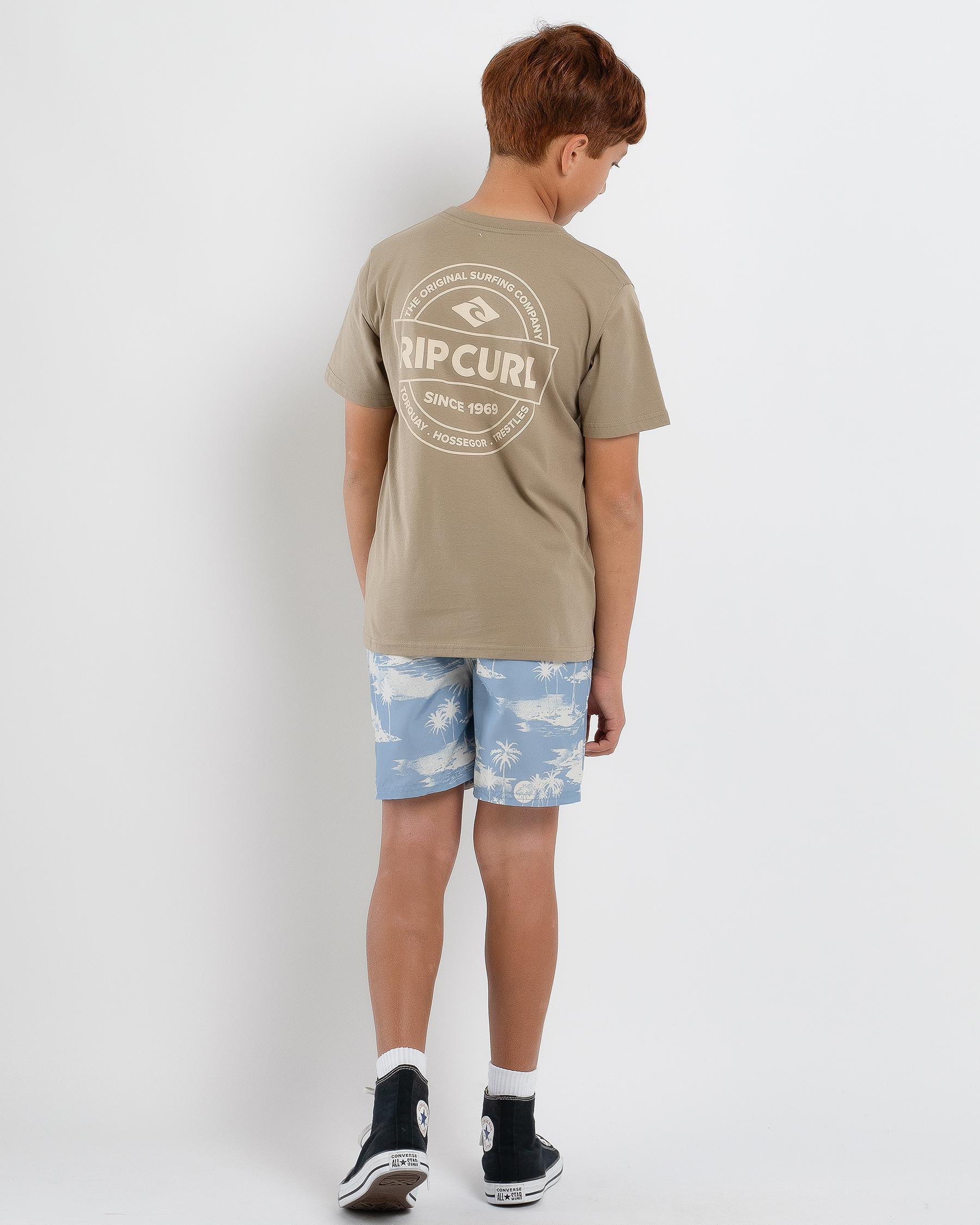 Shop Rip Curl Boys' Staple T-Shirt In Sand Dune - Fast Shipping & Easy ...