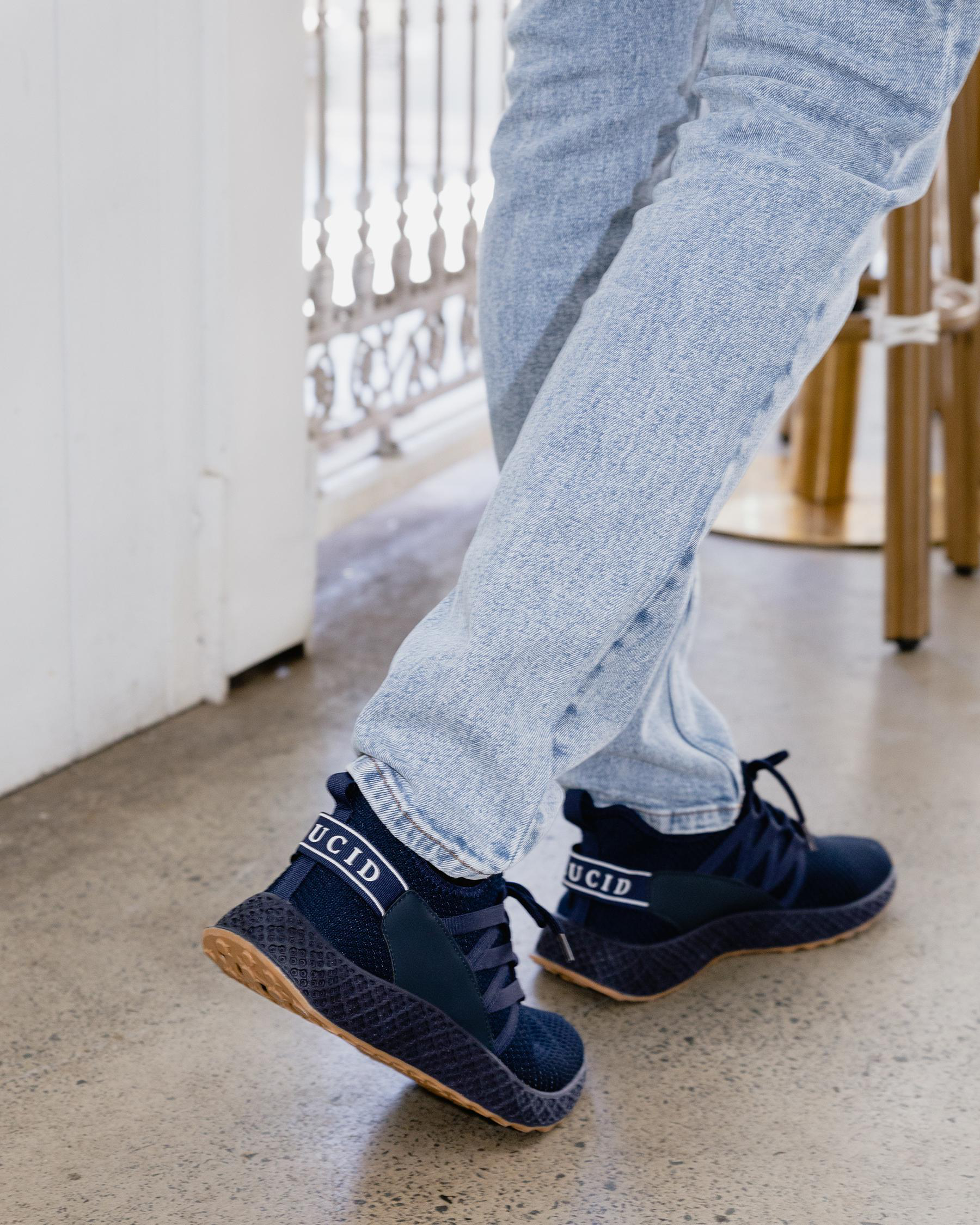 Shop Lucid Bolton Shoes In Navy/gum - Fast Shipping & Easy Returns ...