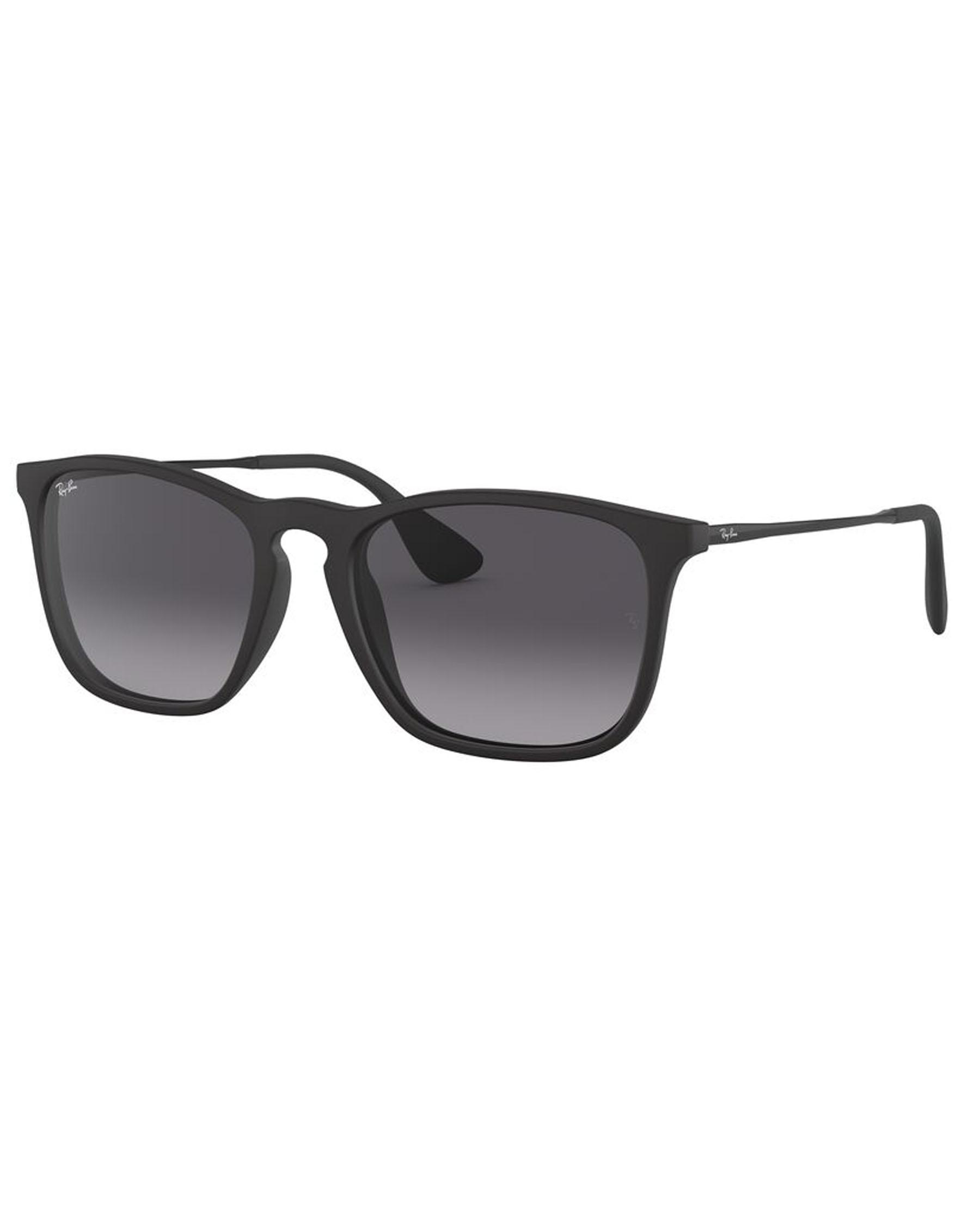 Shop Ray-Ban Chris RB4187 Sunglasses In Rubber Black - Fast Shipping ...