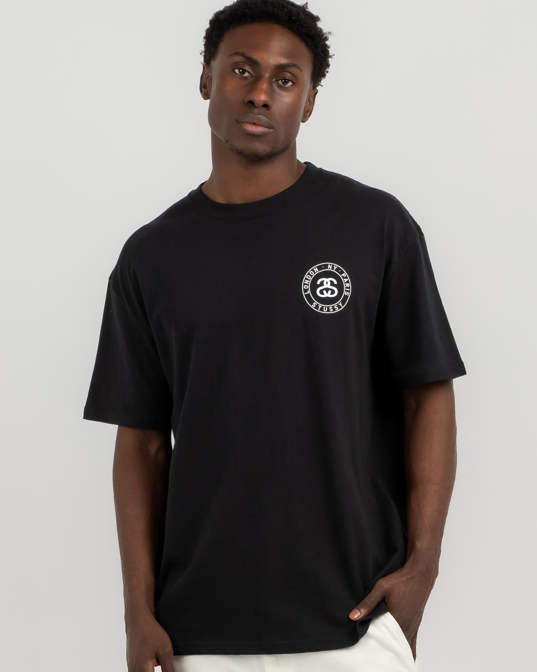 Shop Stussy Club Crown T-Shirt In Black - Fast Shipping & Easy Returns ...