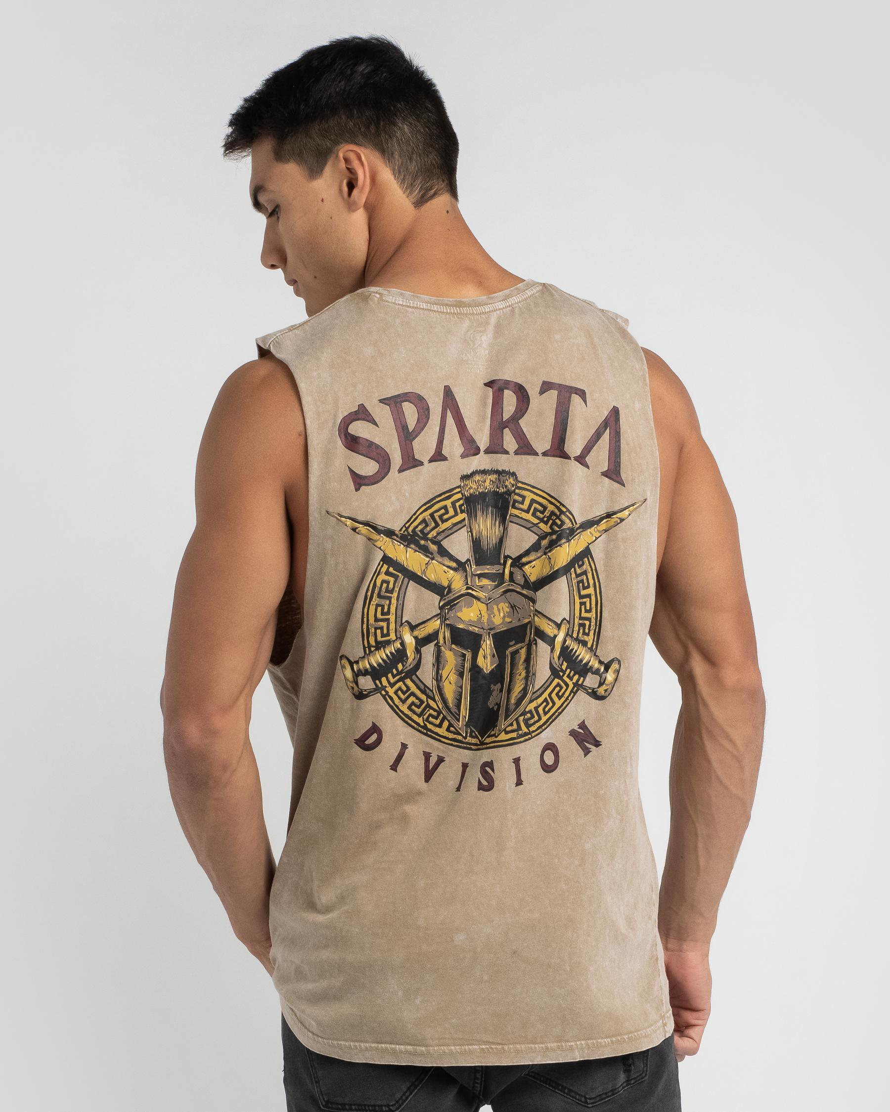 Shop Sparta Defend Muscle Tank In Sand Acid - Fast Shipping & Easy ...