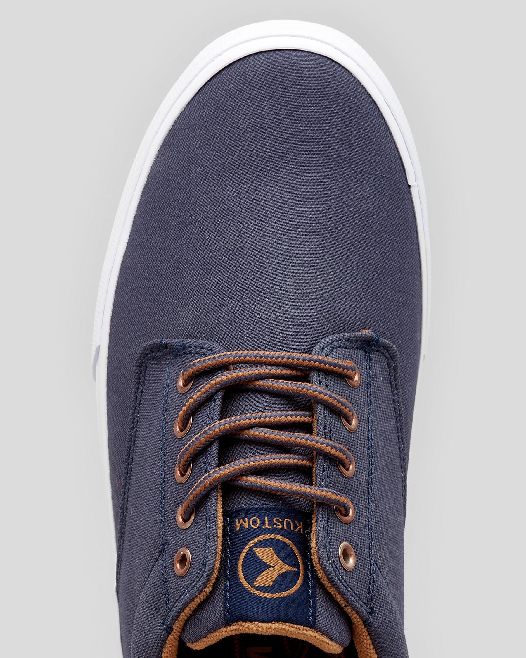 Shop Kustom Profile Shoes In Navy Twill - Fast Shipping & Easy Returns ...