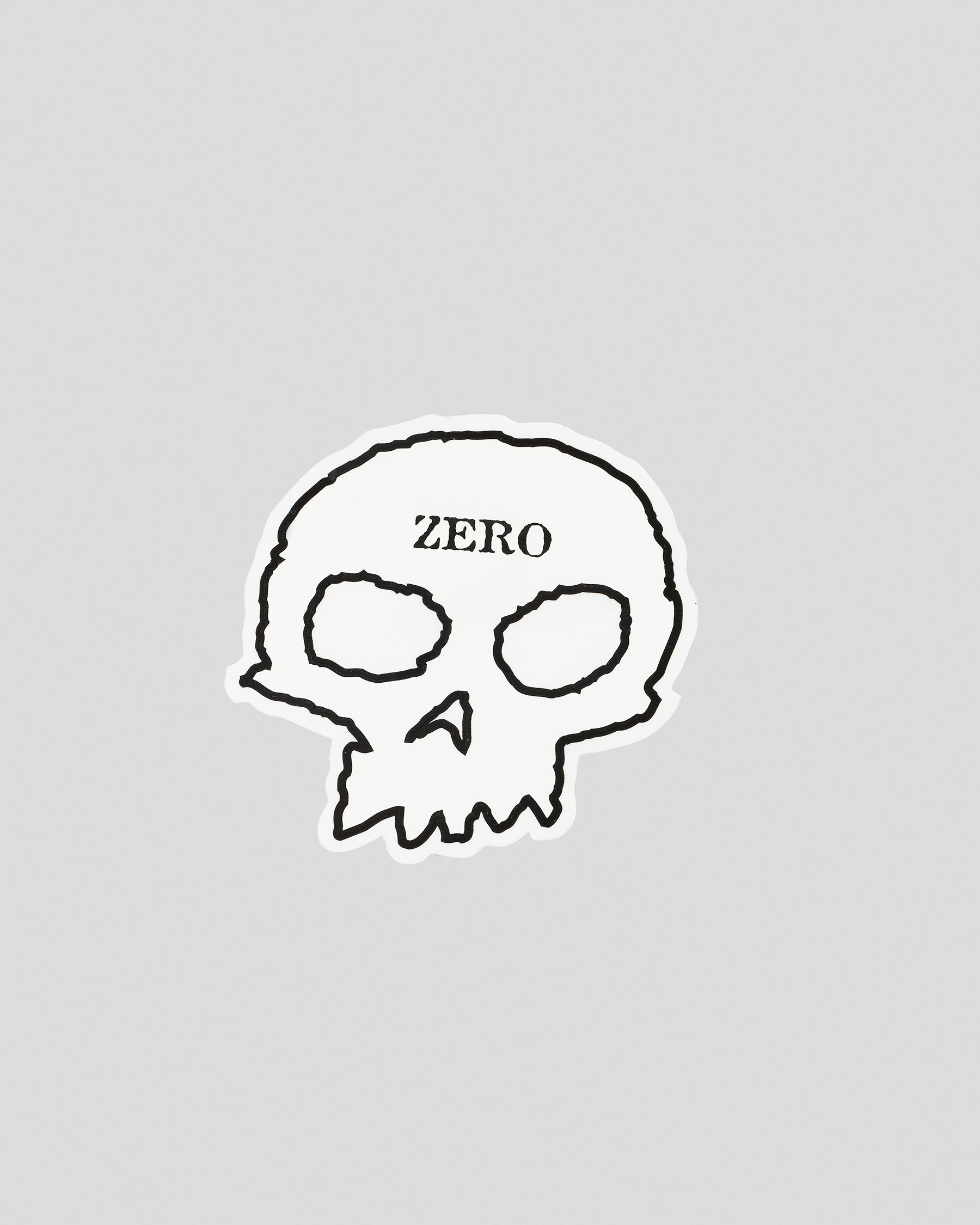 Shop Zero Single Skull Sticker In Black/white - Fast Shipping & Easy ...