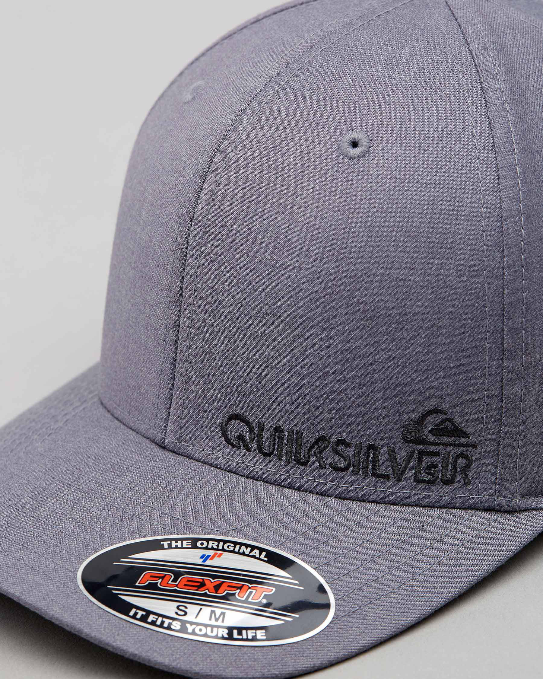 Shop Quiksilver Sidestay Cap In Medium Grey Wash - Fast Shipping & Easy ...