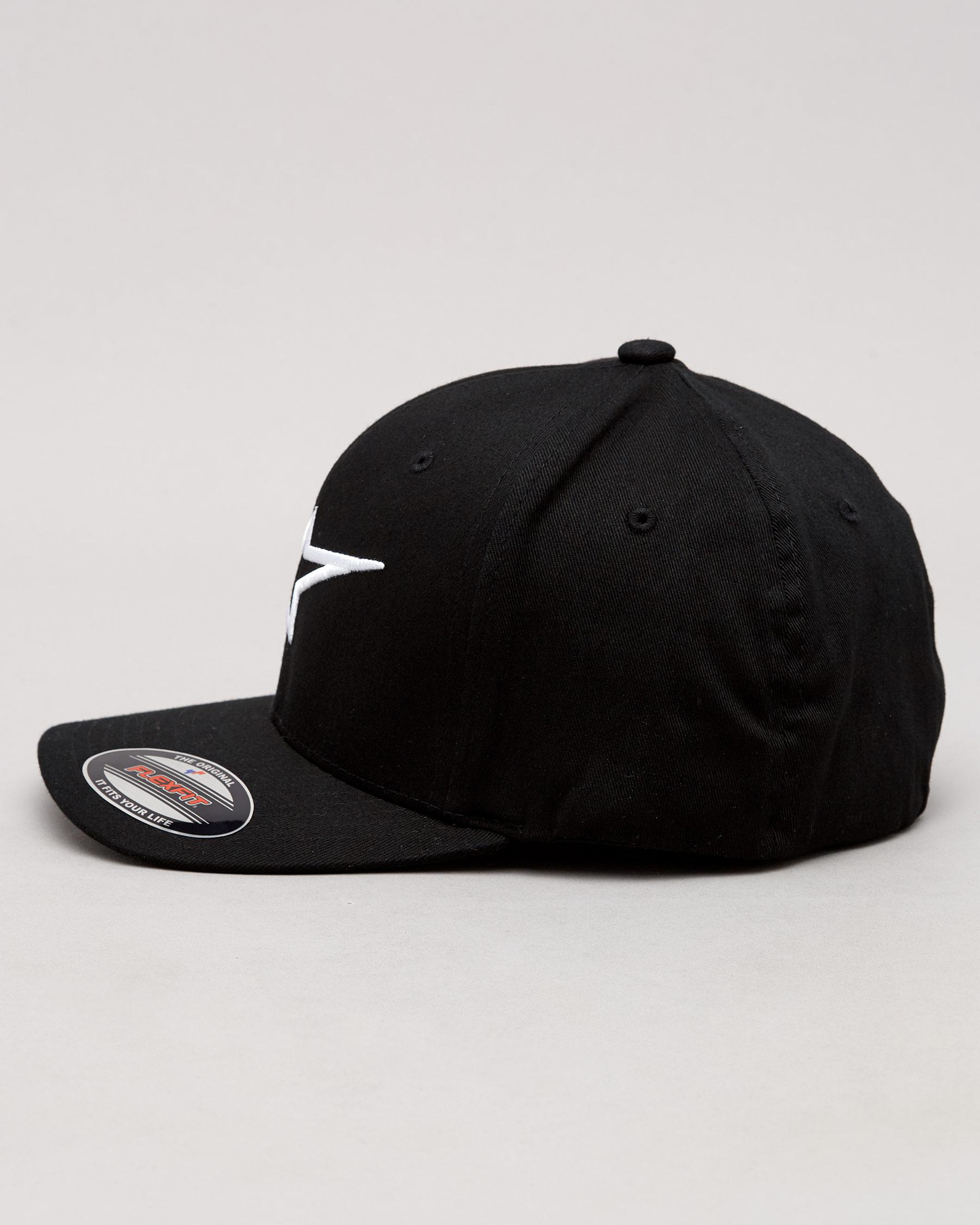 Shop Alpinestars Ageless Curve Cap In Black/white - Fast Shipping ...