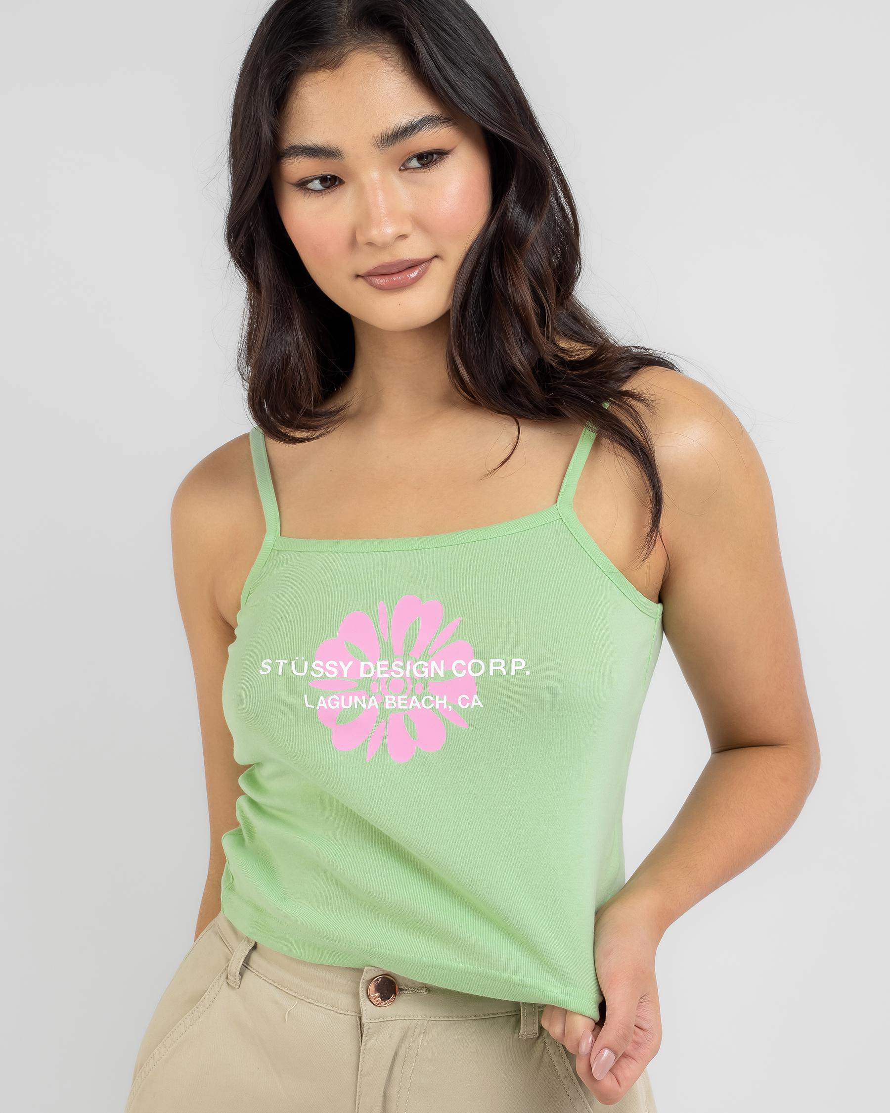 Shop Stussy Laguna Singlet In Mint - Fast Shipping & Easy Returns ...
