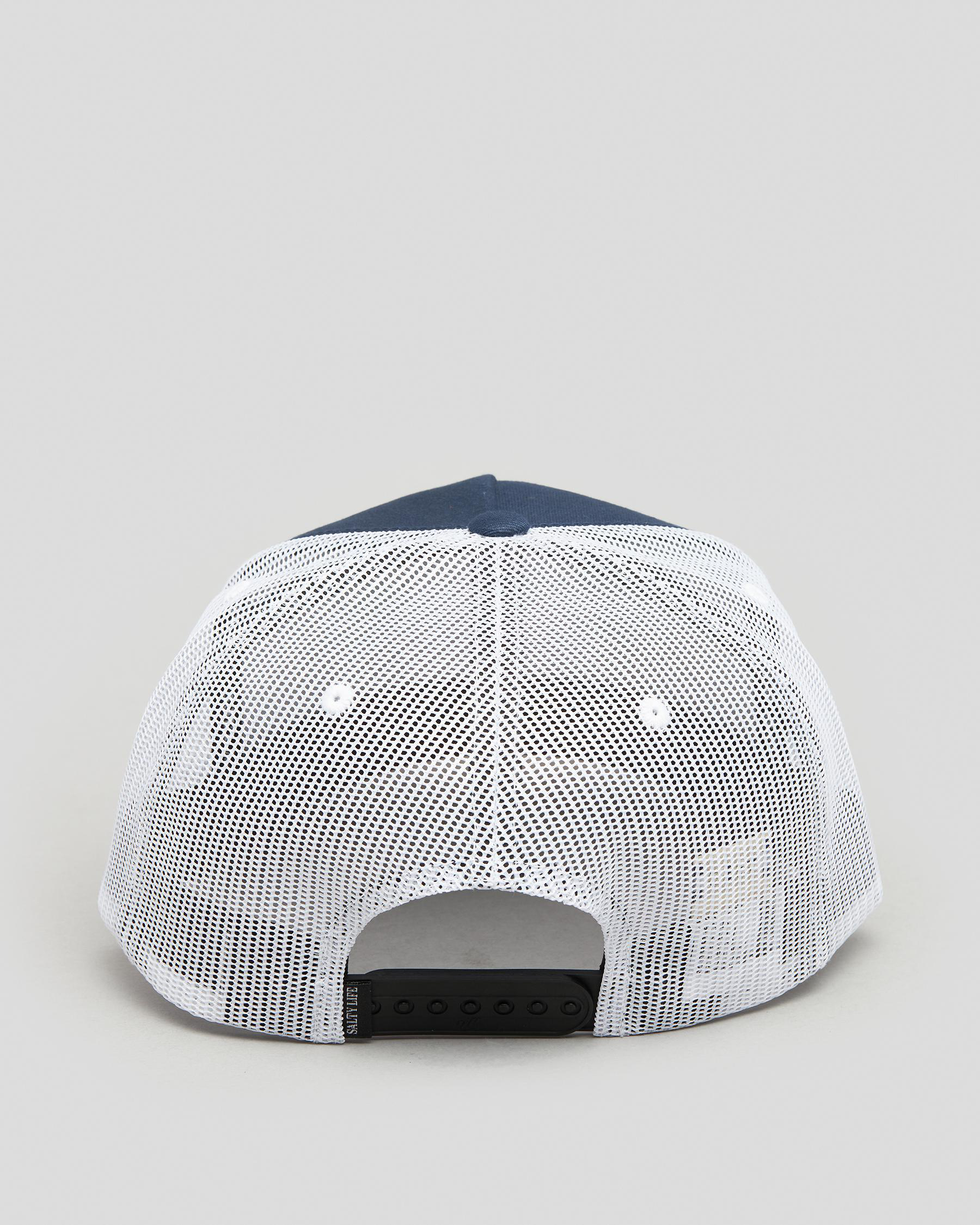 Shop Salty Life Ripple Trucker Cap In Navy - Fast Shipping & Easy ...