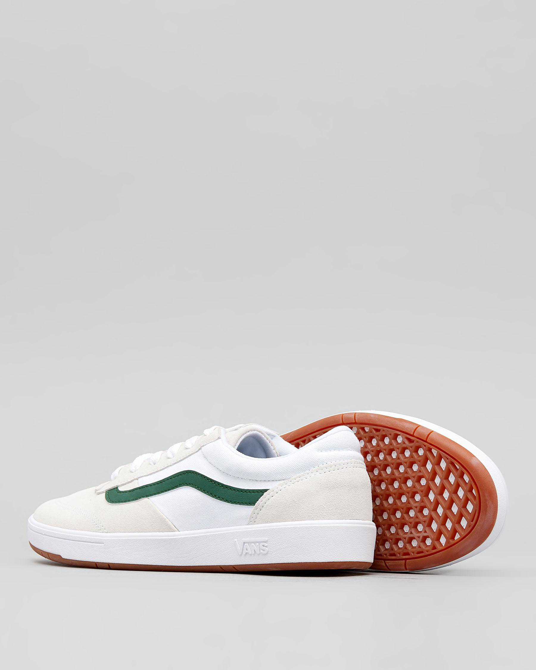 Shop Vans Cruze Comfy Cush Shoes In True White/greener Pastures - Fast ...
