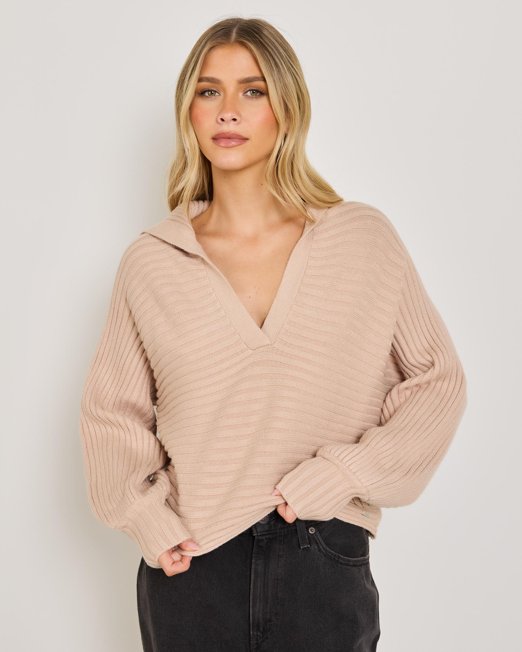 Shop Mooloola Midnight Sky Knit Jumper In Sheepskin - Fast Shipping ...