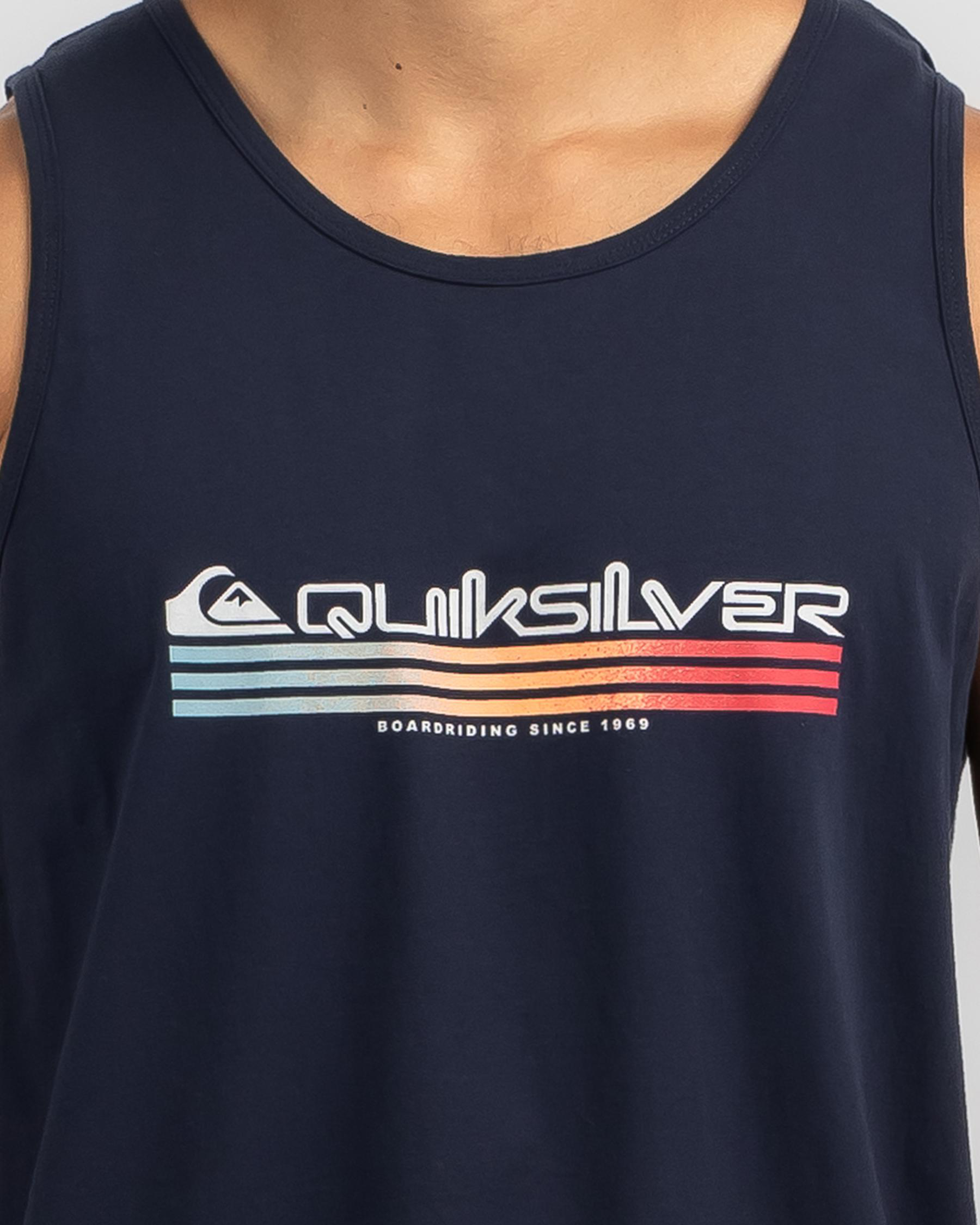 Shop Quiksilver Omni Fill Tank In Total Eclipse - Fast Shipping & Easy ...