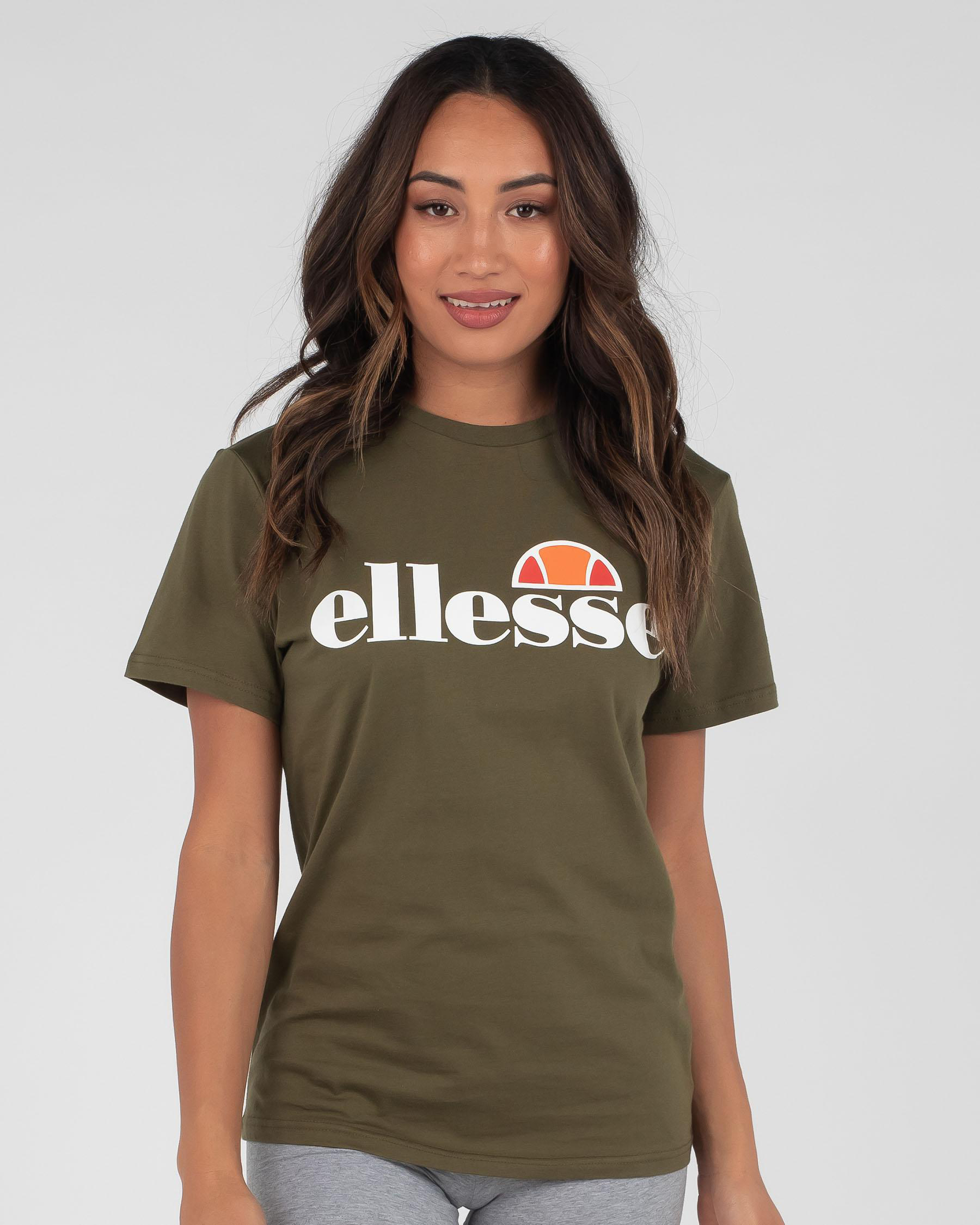 Shop Ellesse Albany T-Shirt In Khaki - Fast Shipping & Easy Returns ...