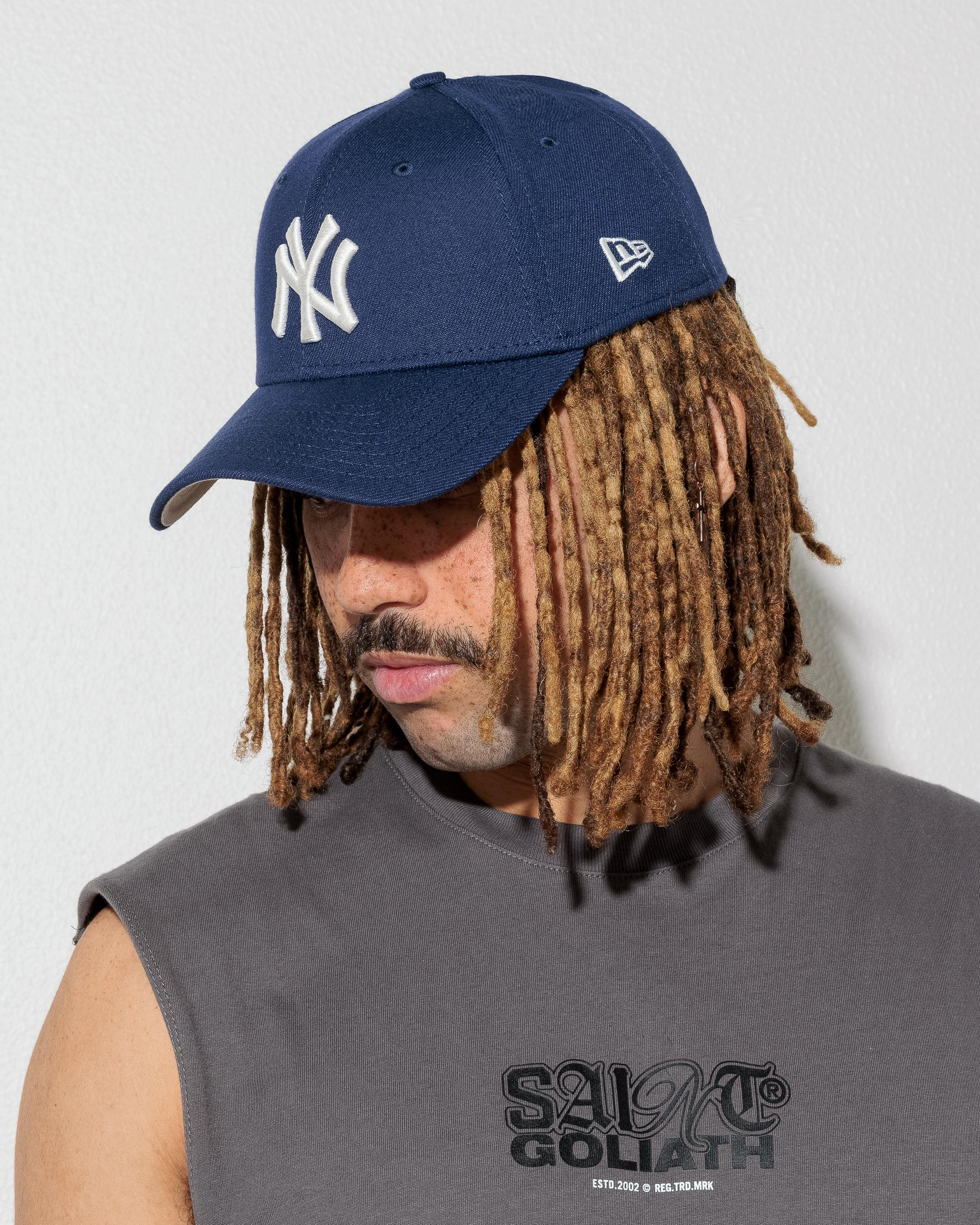 New Era New York Yankees 39Thirty Cap In Light Navy/light Navy - FREE ...