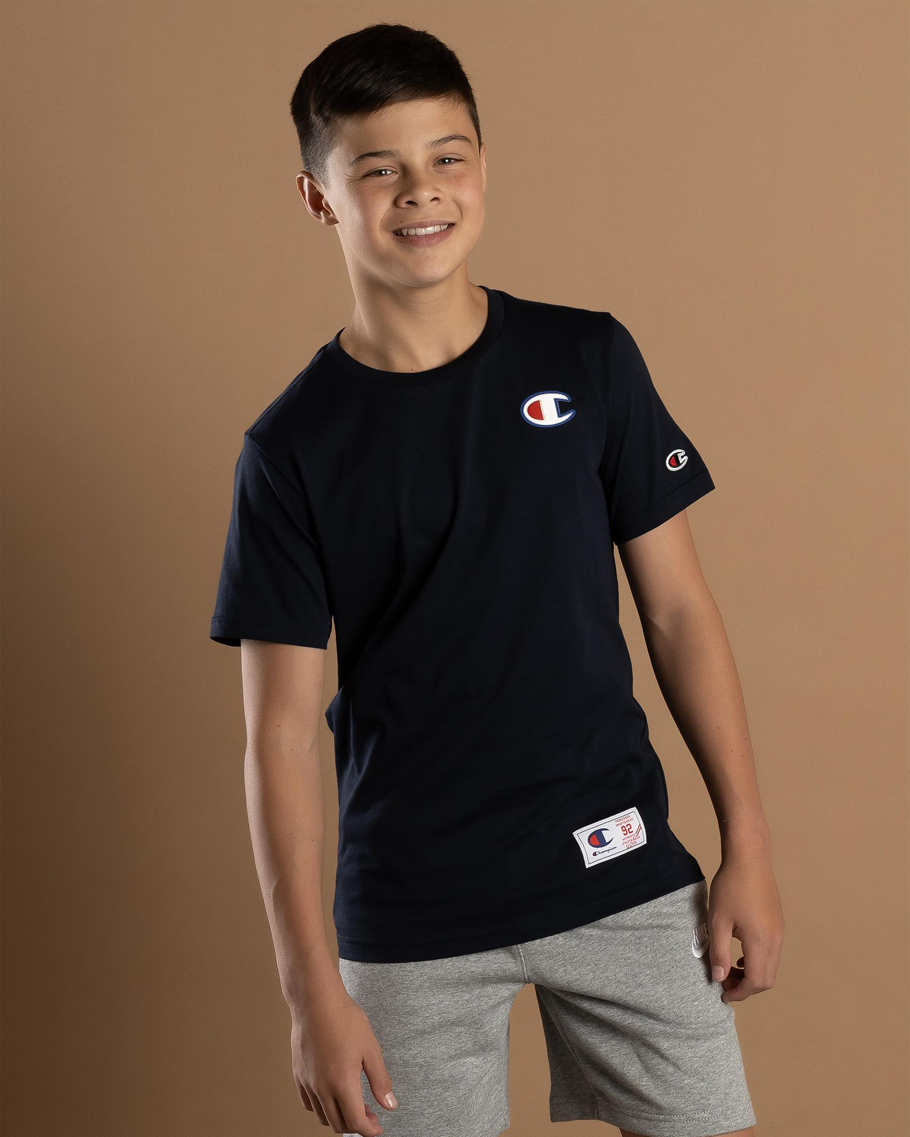 Champion Boys' Team USA C Logo T-Shirt In Navy Blue - FREE* Shipping ...