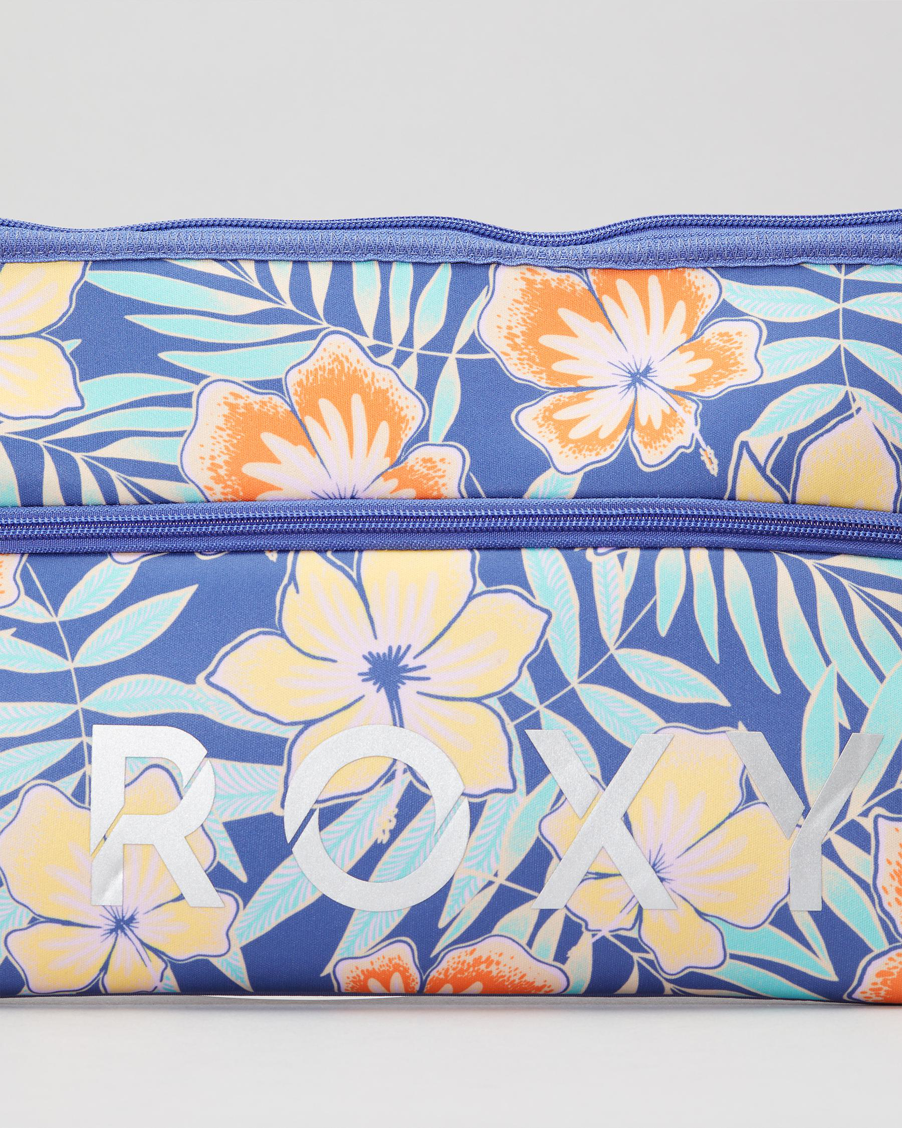Shop Roxy White Shoulder XL Pencil Case In Marlin Funky Palm - Fast ...