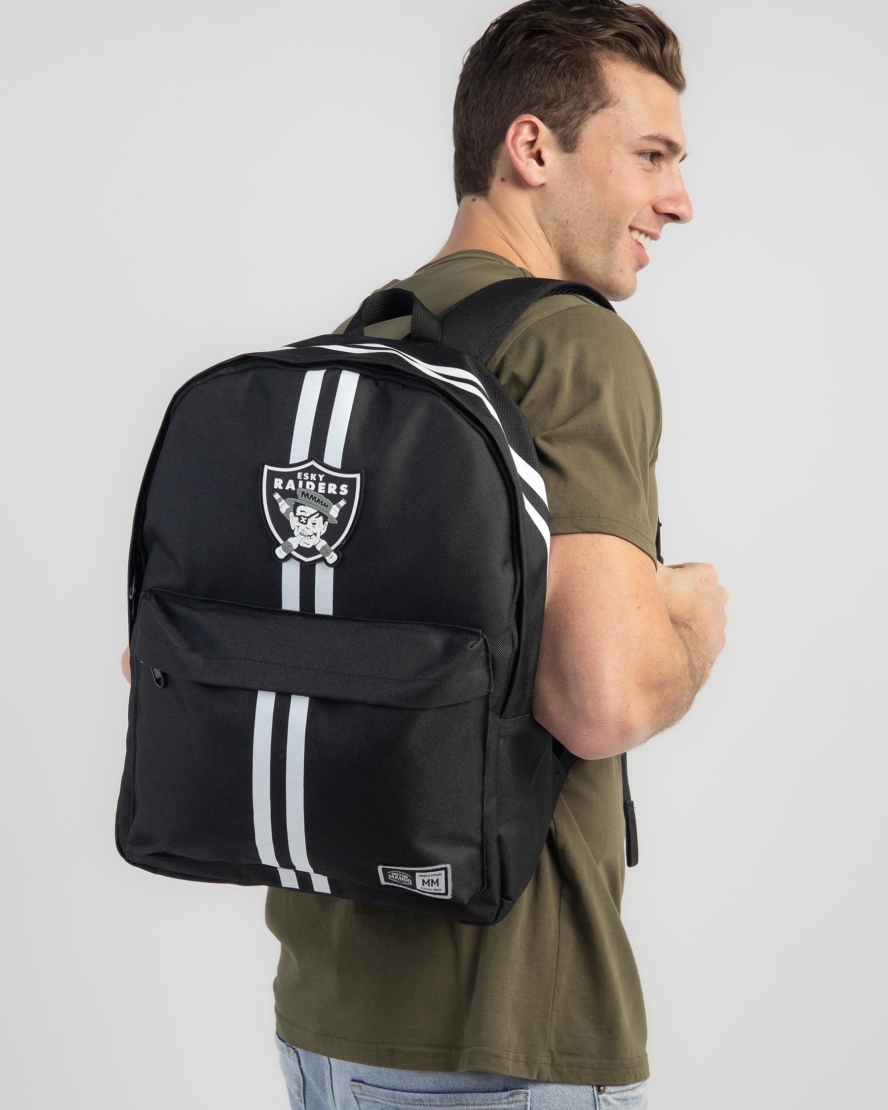 Shop Milton Mango Esky Raiders Backpack In Black - Fast Shipping & Easy ...