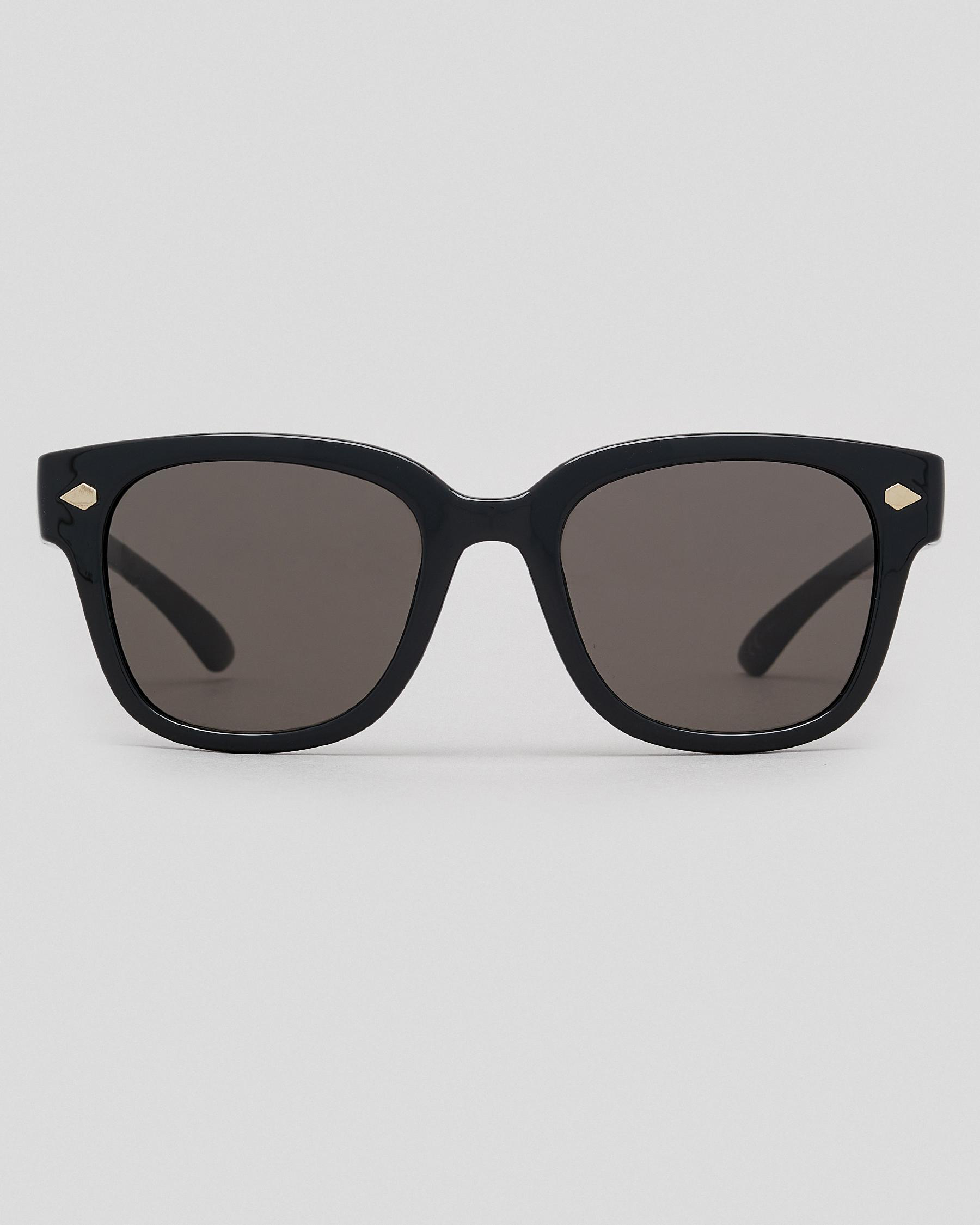 Shop Volcom Freestyle Sunglasses In Gloss Black/gray - Fast Shipping ...