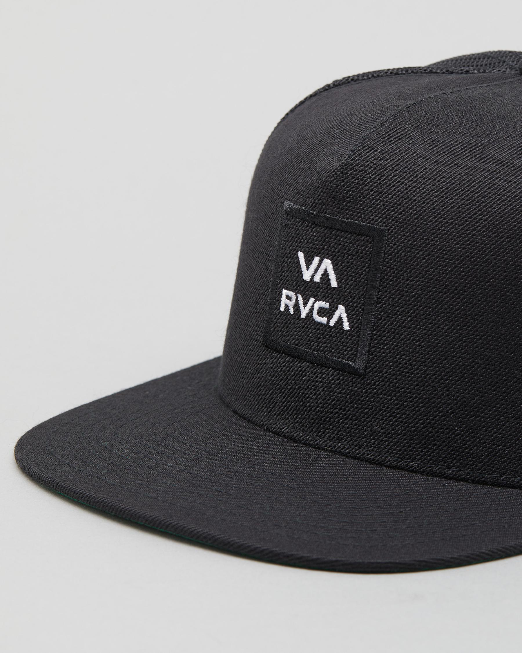 Shop RVCA VA All The Way Trucker Cap In Black/white - Fast Shipping ...