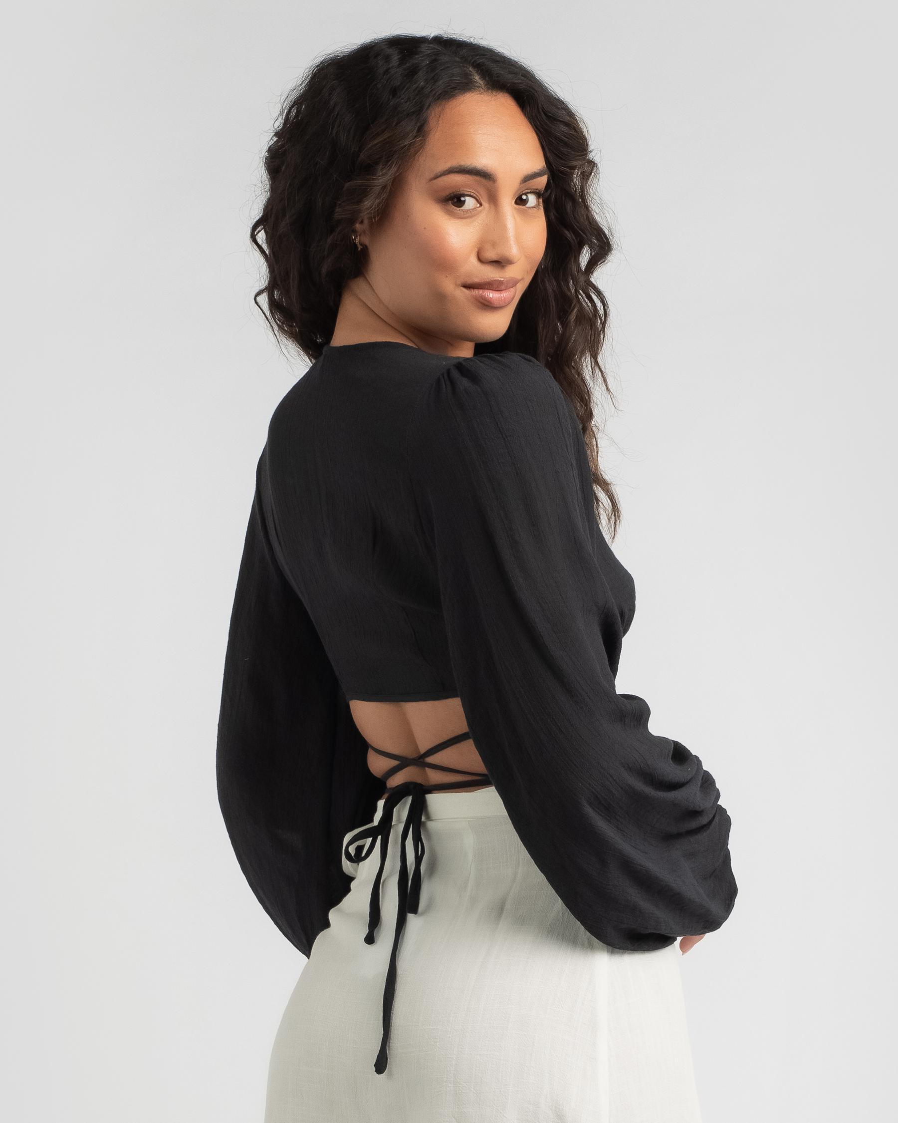 Shop Ava And Ever Muse Top In Black - Fast Shipping & Easy Returns ...
