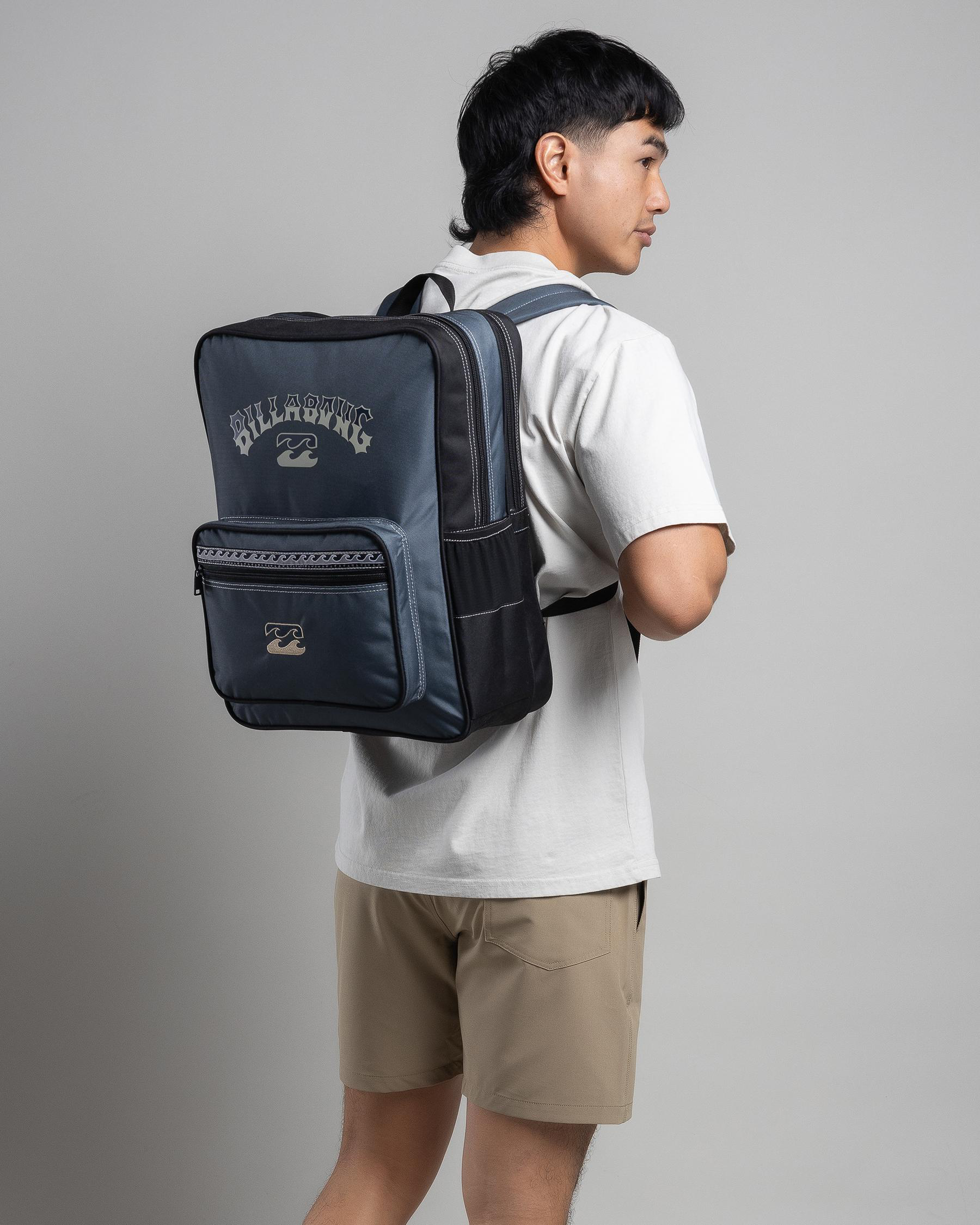 Shop Billabong Traditional Toaster Backpack In Slate Green - Fast ...