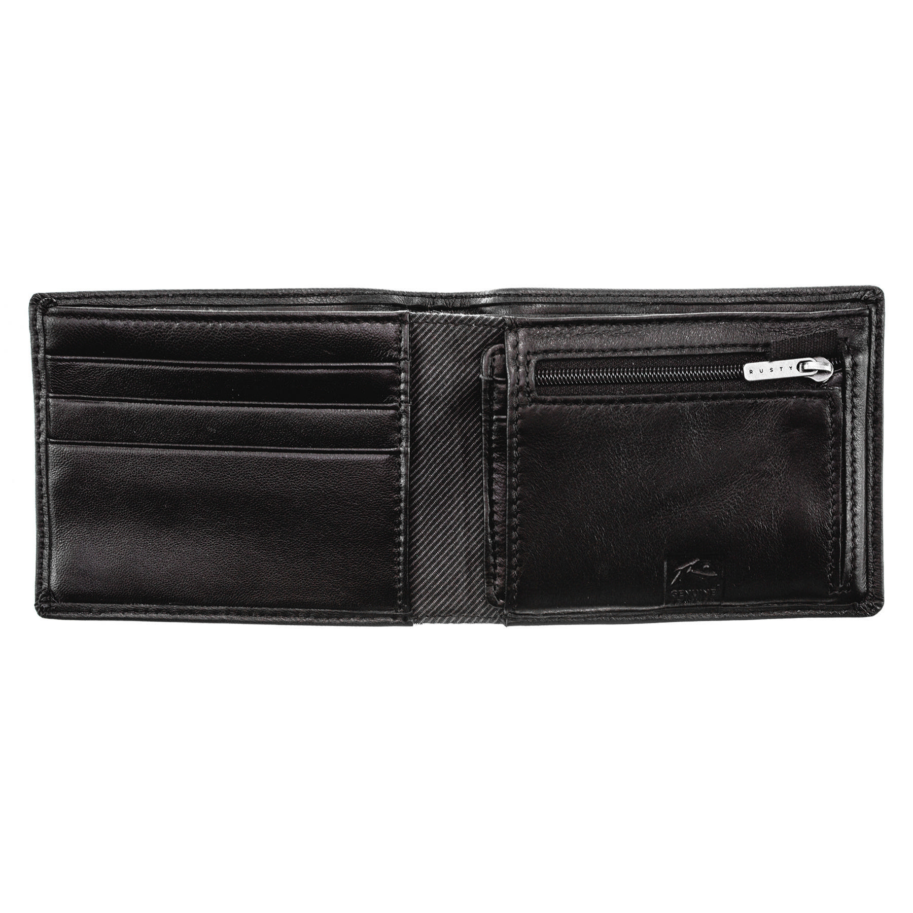 Shop Rusty High River Leather Wallet In Black - Fast Shipping & Easy ...