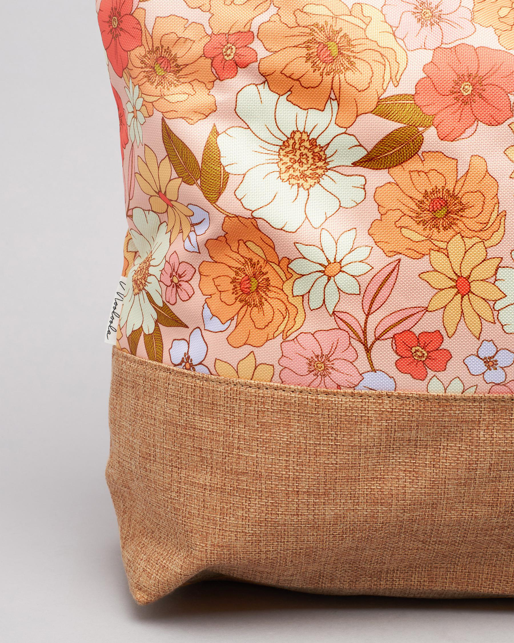 Shop Mooloola Phillipa Beach Bag In Orange Floral - Fast Shipping ...