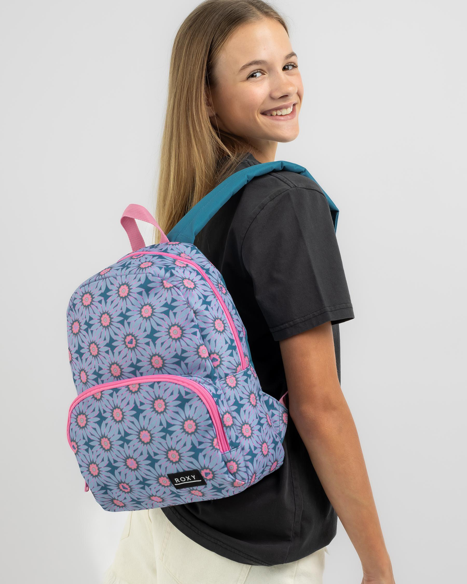Roxy Always Core Backpack In Crystal Teal Sol Flower - FREE* Shipping ...