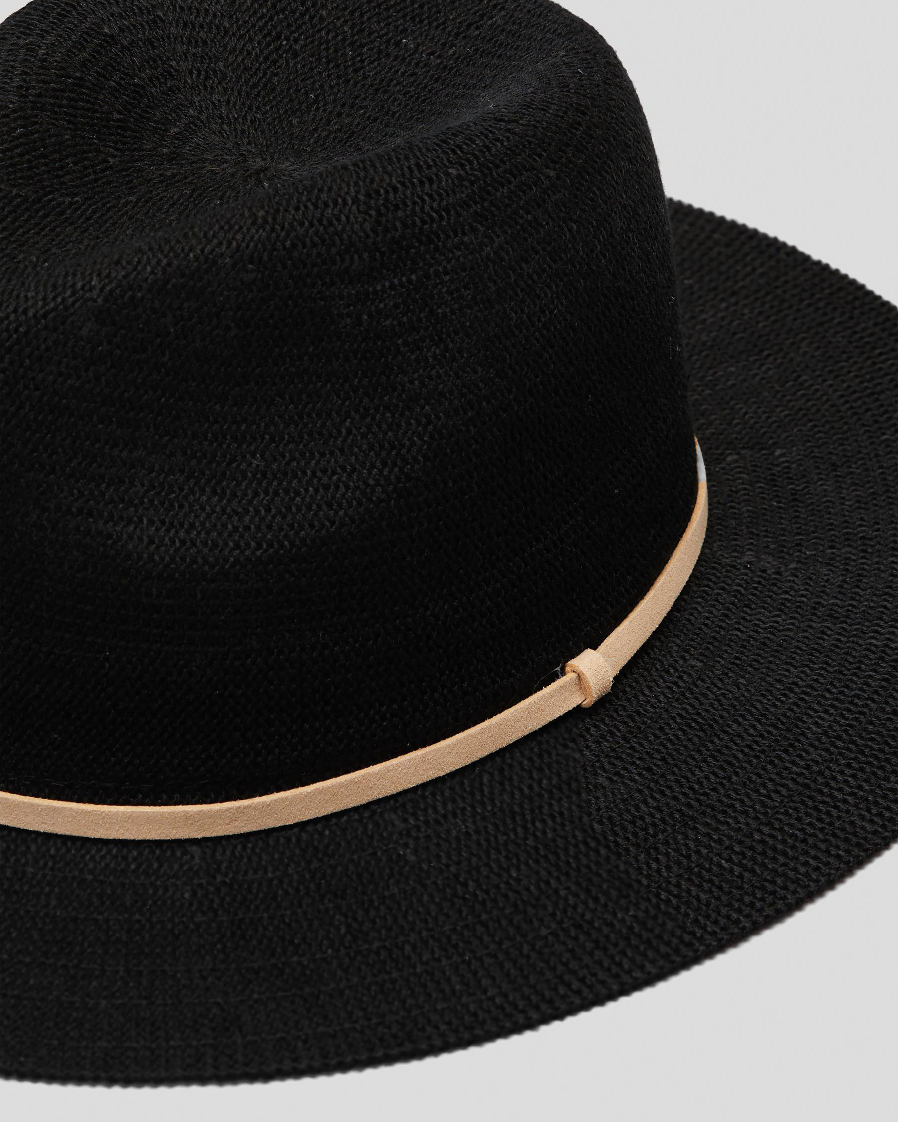 Shop Mooloola Sofia Panama Hat In New Black - Fast Shipping & Easy ...