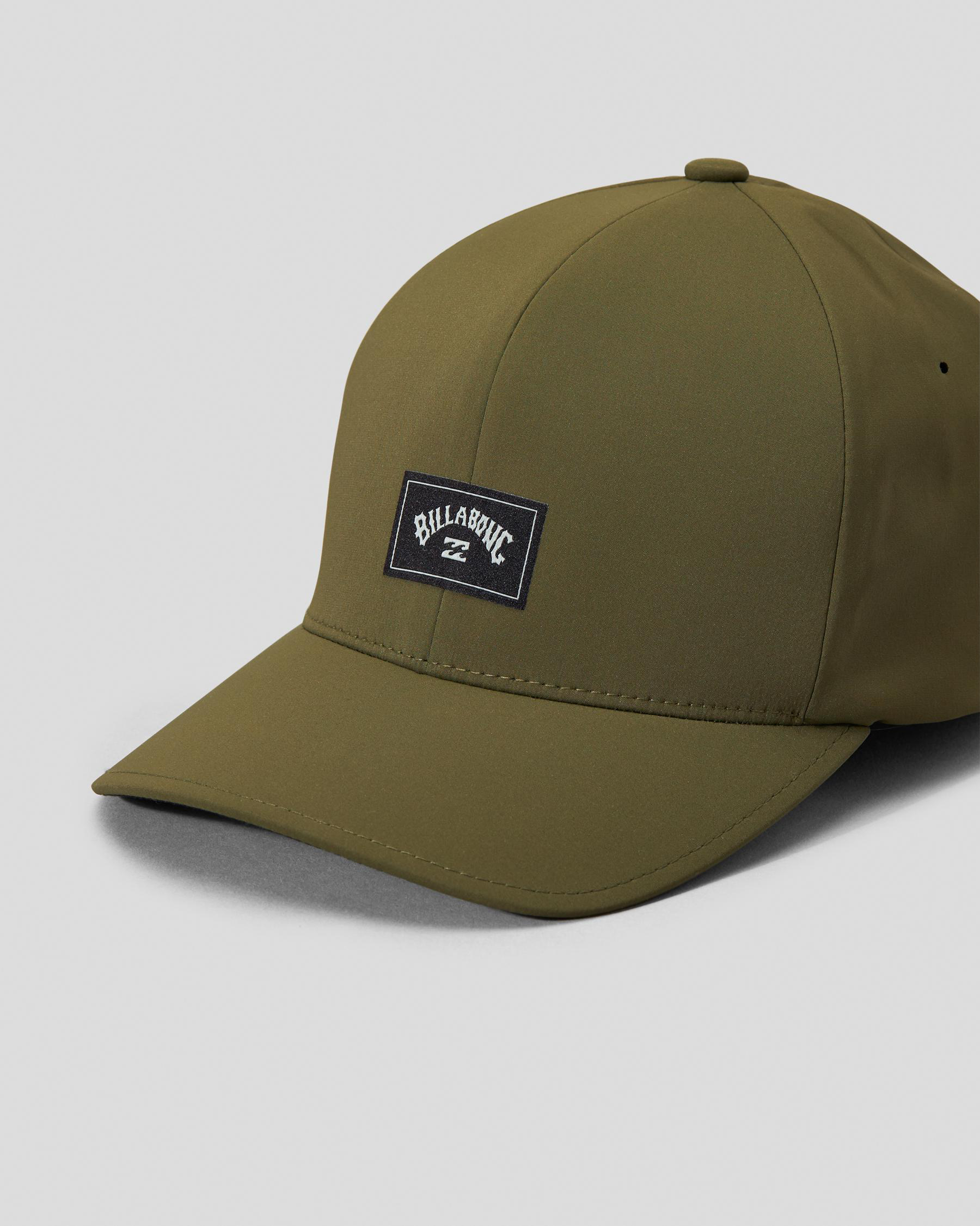 Shop Billabong Adiv Flexfit Delta Cap In Olive - Fast Shipping & Easy ...