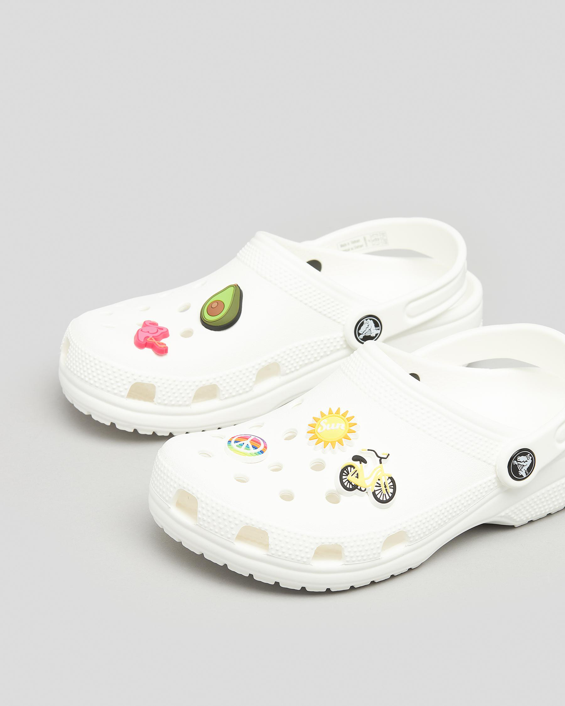 Crocs Sunny Days Jibbitz 5 Pack In Multi - FREE* Shipping & Easy ...