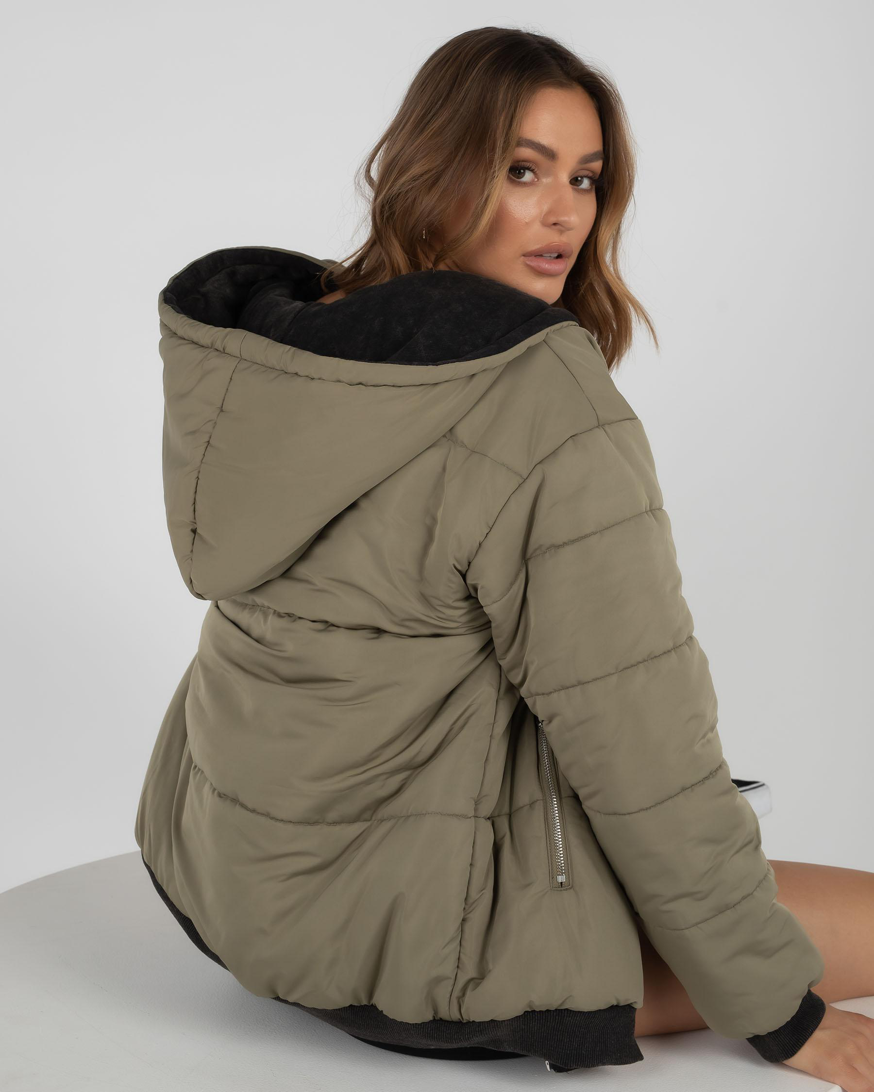 Shop Stussy Fowler Reversible Hooded Jacket In Black - Fast Shipping ...