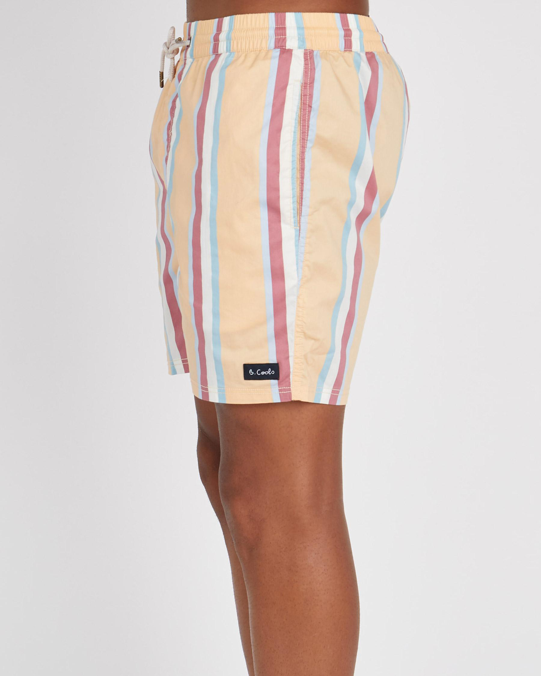 Shop Barney Cools Amphibious 17" Shorts In Mustard Vert Stripe - Fast ...