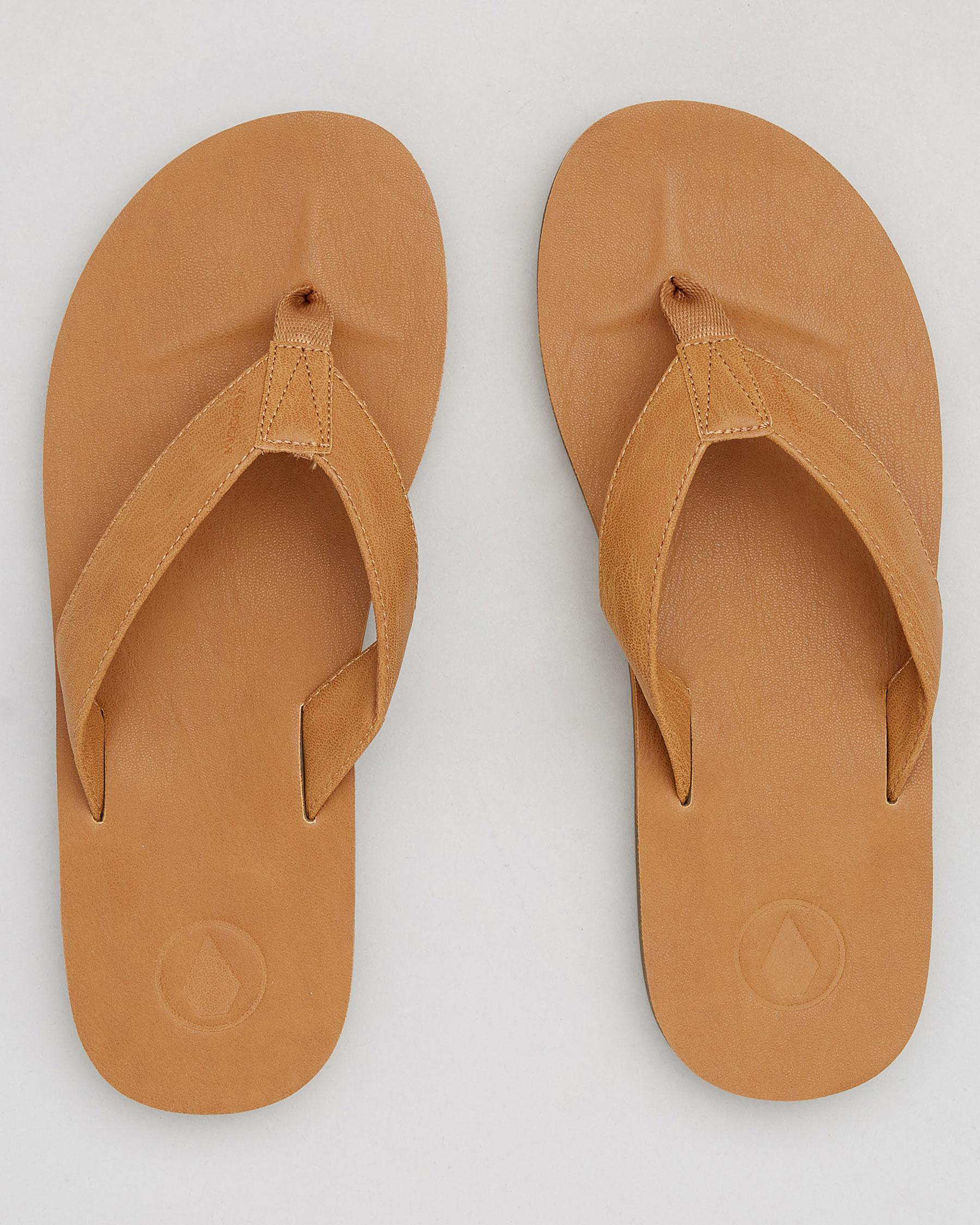 Shop Volcom Fathom Sandals In Khaki - Fast Shipping & Easy Returns ...