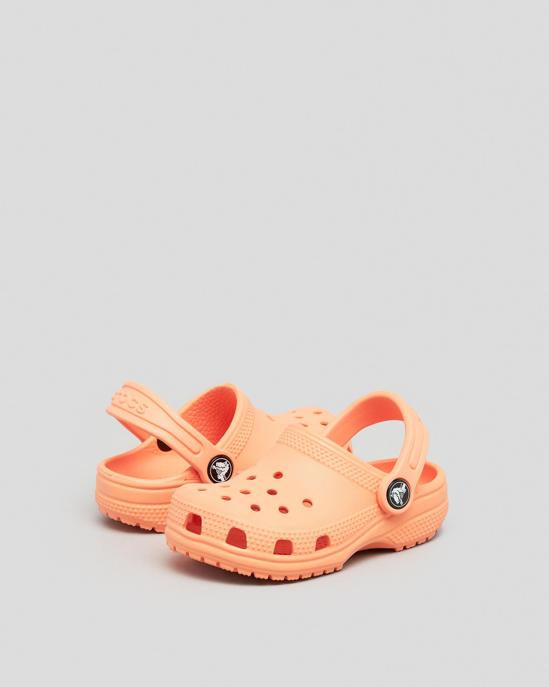 Crocs Toddlers' Classic Clog Sandals In Papaya - FREE* Shipping & Easy ...